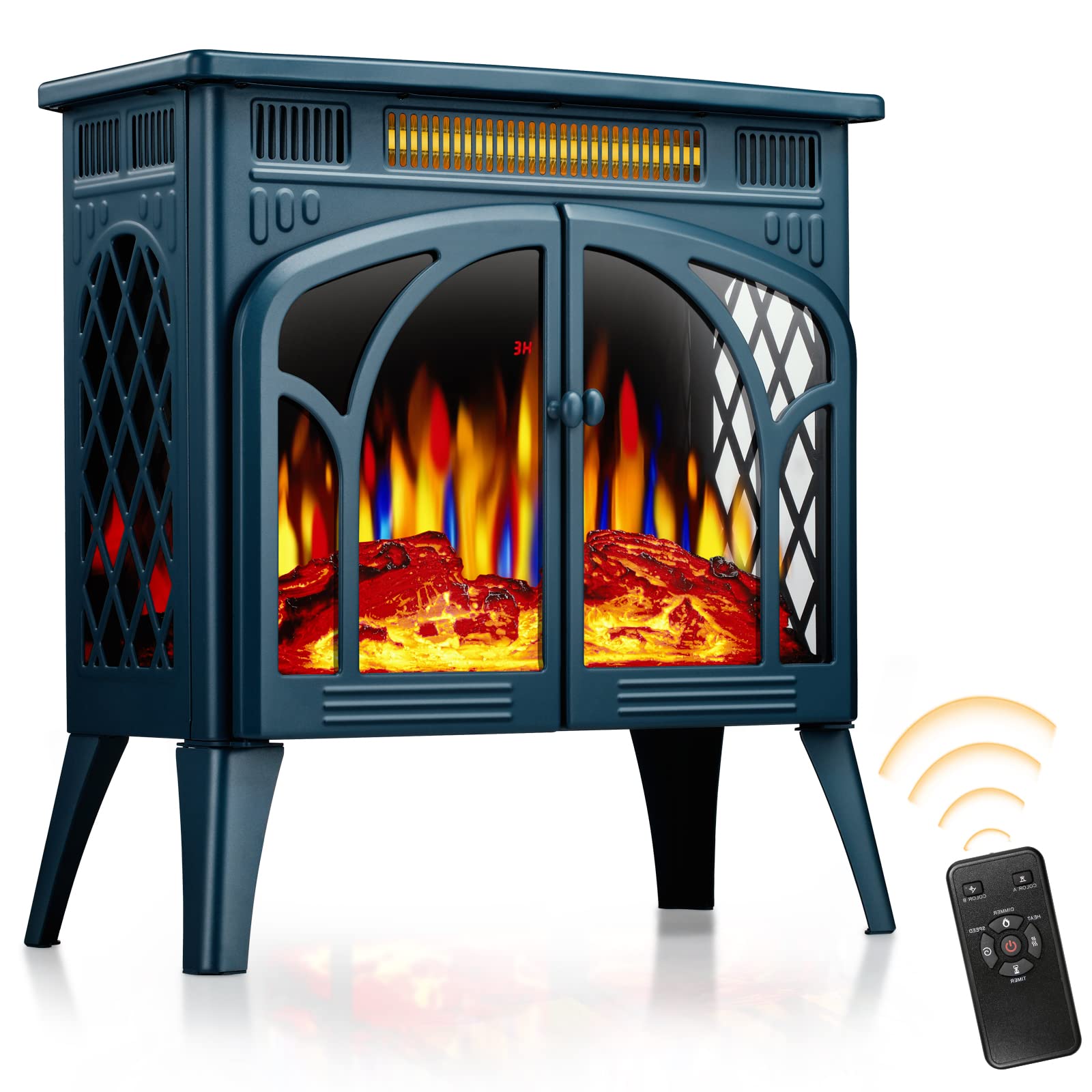 Xbeauty Electric Fireplace-Fireplace Stove with 3D Flame Effect ...