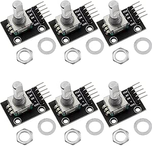 Amazon.com: KY-040 Rotary Encoder Module AIHJCNELE 360 Degree Rotary ...