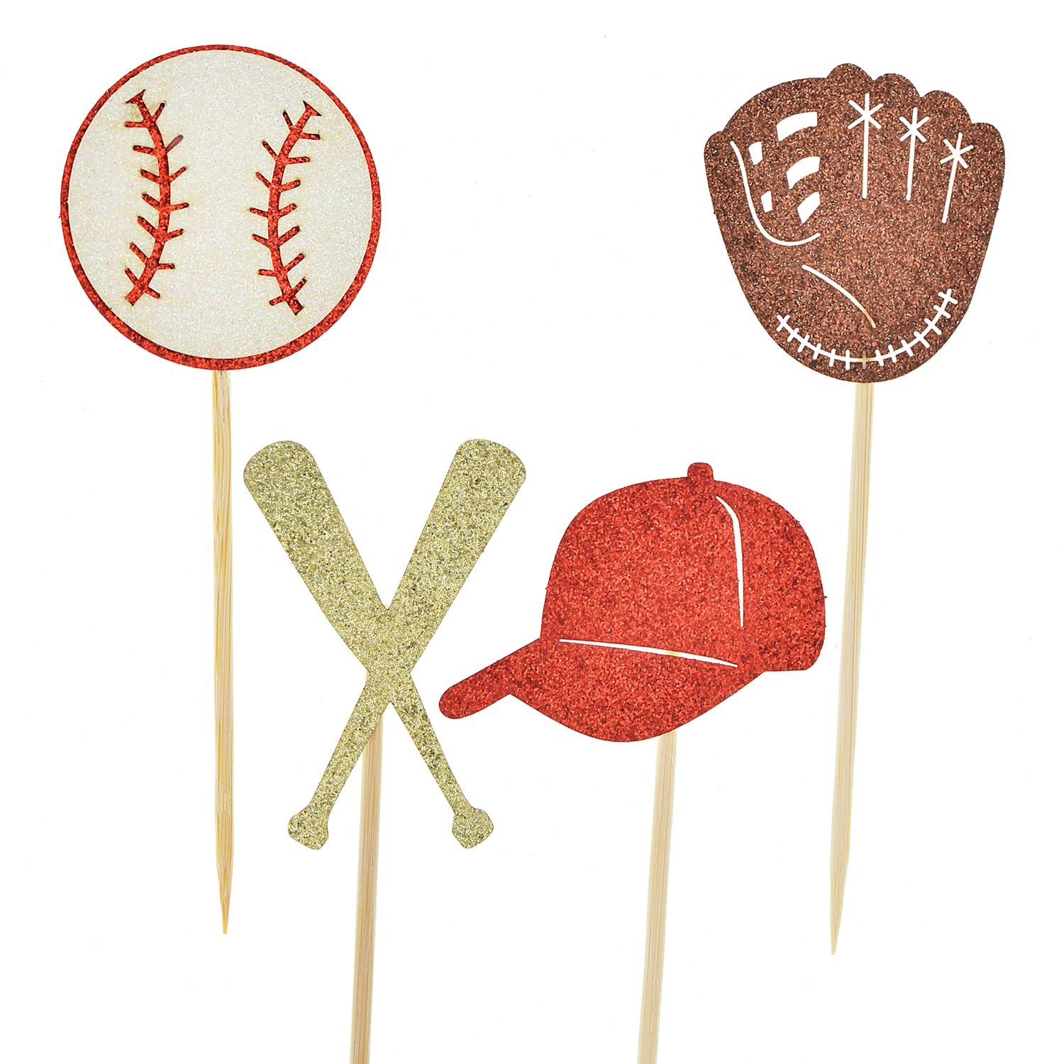 Snapklik.com : 32PCS Baseball Cupcake Toppers Birthday Sport Theme Baby ...