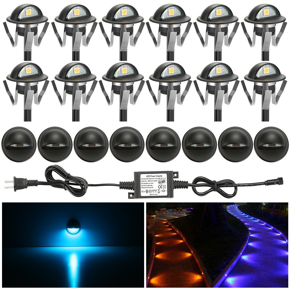 Low Voltage Rail Led Deck Lights LEONLITE 6 Pack Deck Rail Light,