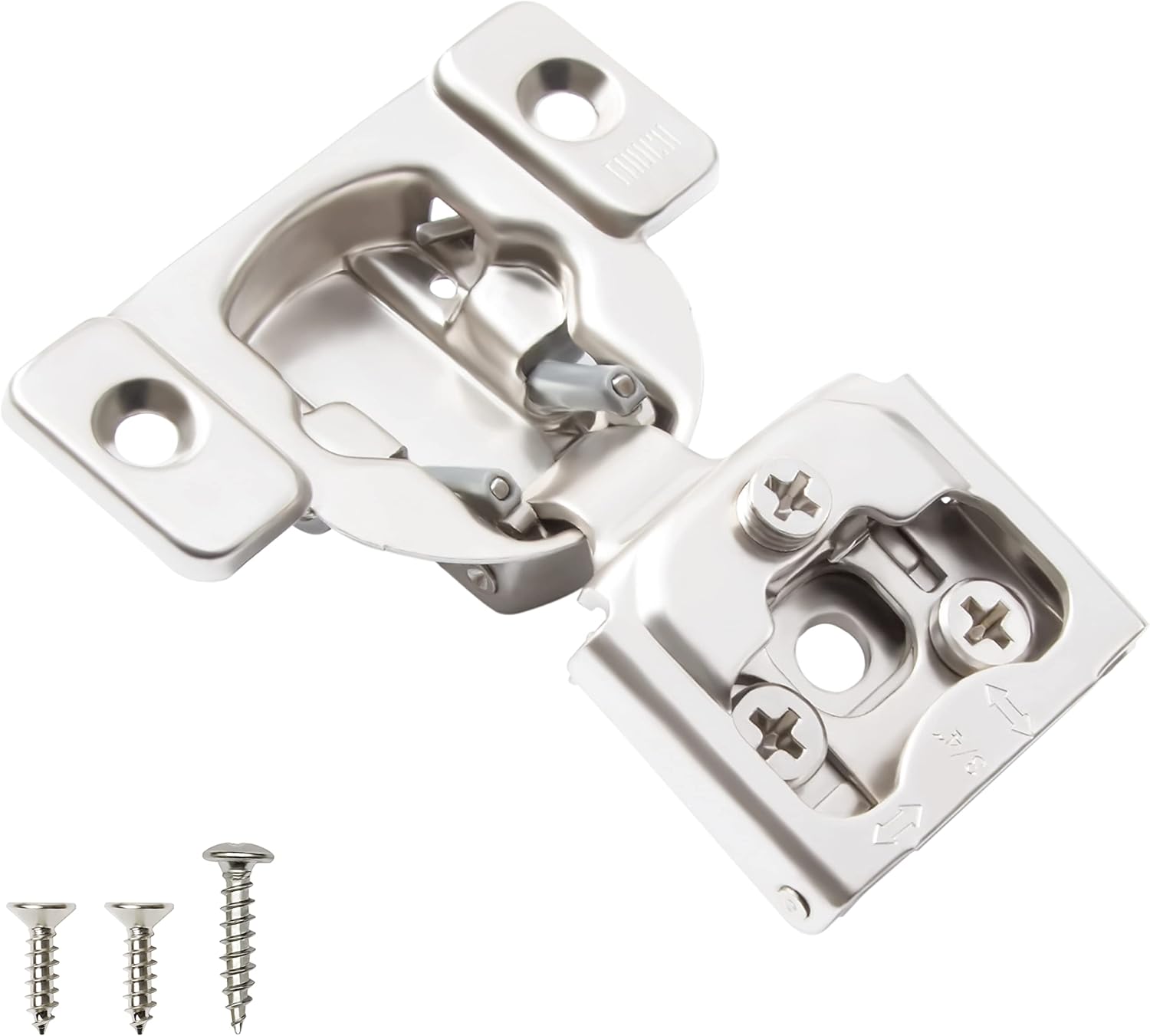 TOUCH Compact Concealed Cabinet Hinge (1 Pair, 2 PCS), Press-in, 105 ...