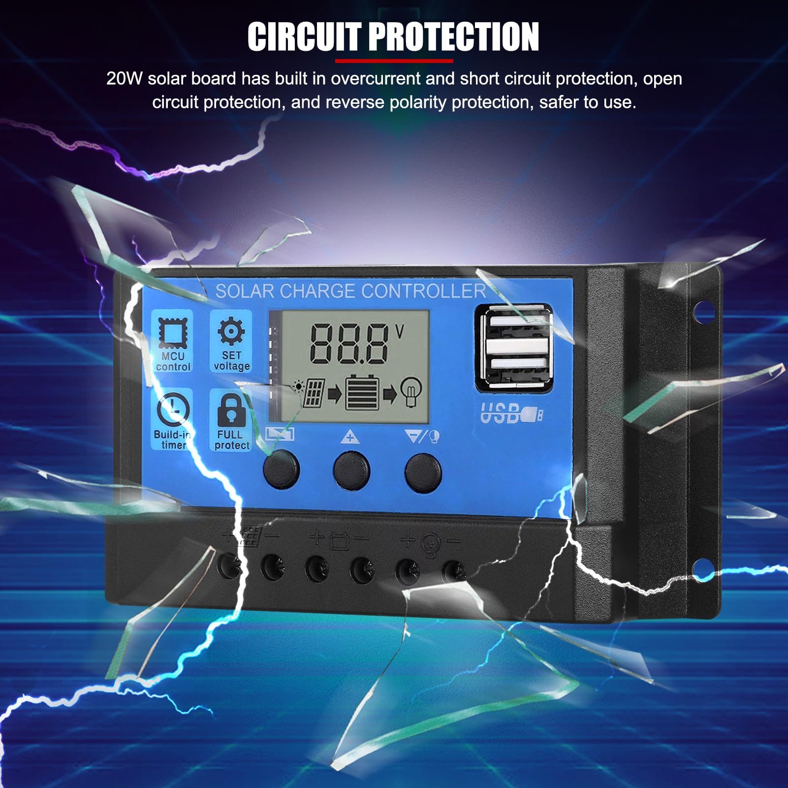 Snapklik.com : EVTSCAN 20W Flexible Monocrystalline Solar Panel