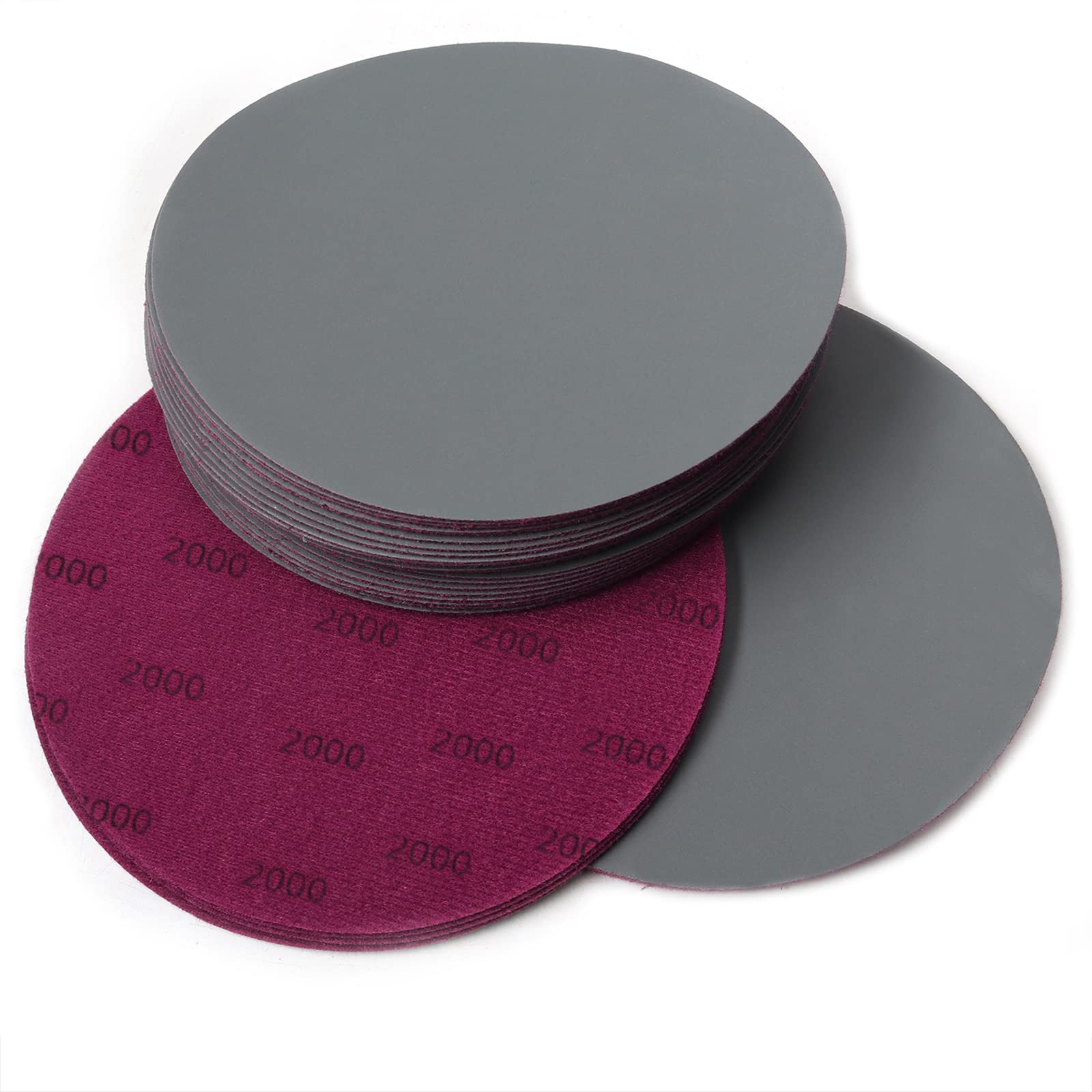 Snapklik.com : Sanding Discs 6 Inch No-Hole, 2000 Grit Sandpaper, Wet ...