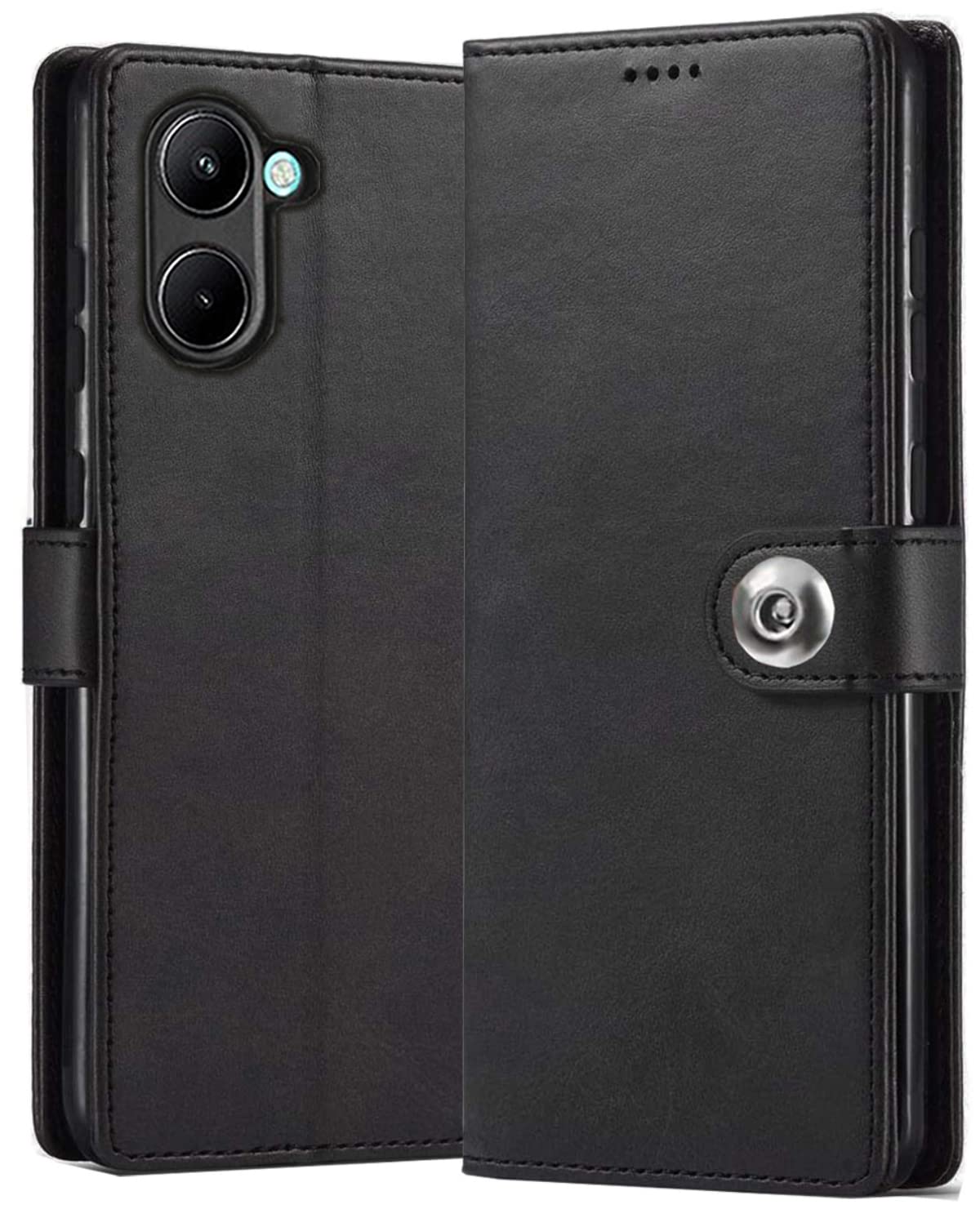SHINESTAR Ultimate Leather Finish Flip Back Cover for Realme C33 ...
