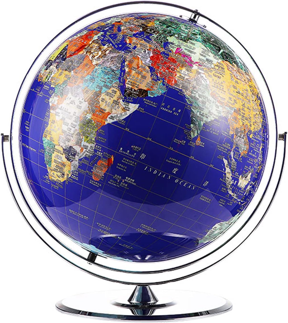 Amazon.com: TISTIK Globo World Globe W/Metal Arc & Base 720° Rotation ...