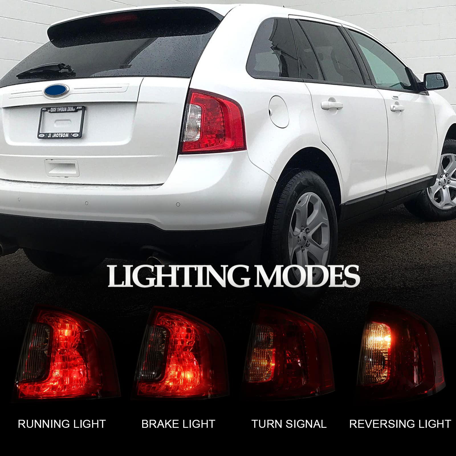 Snapklik.com : For Ford Edge Tail Light Assembly 2011 2012 2013 2014 ...