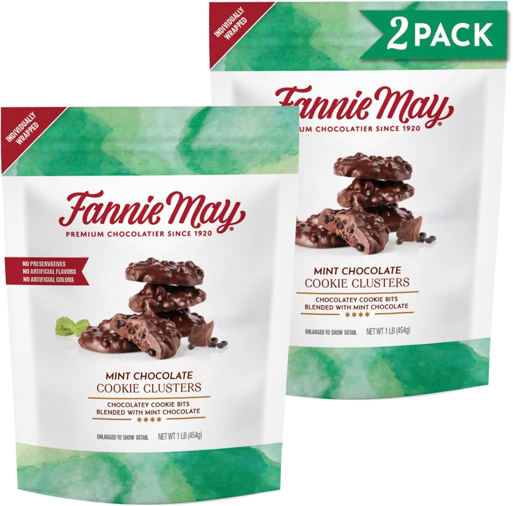 Amazon.com : Fannie May, Milk Chocolate Candy, Mint Chocolate Cookie ...