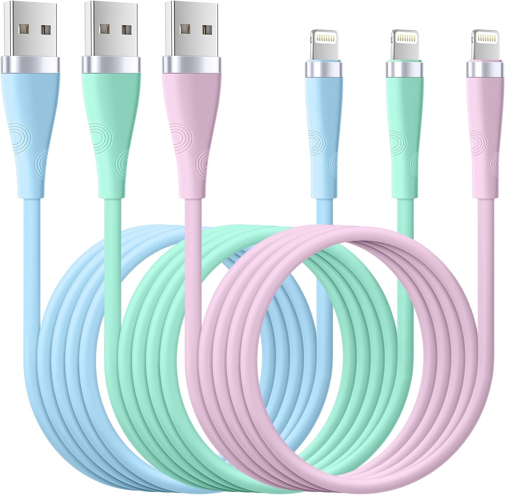 Amazon.com: Essri for iPhone Charger 3FT 3Pack, USB to Lightning Cable ...