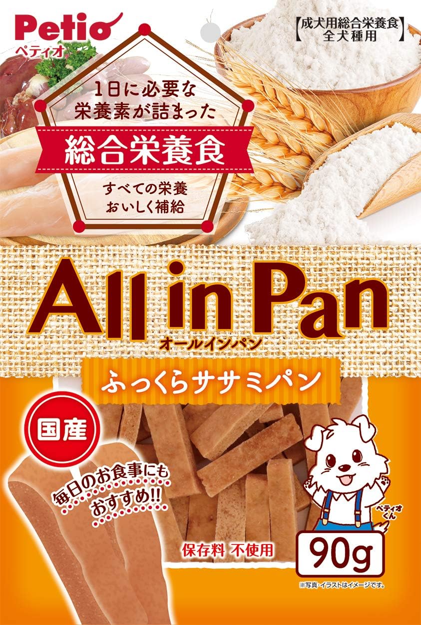 Amazon.co.jp: ペティオ (Petio) 犬用おやつ All in Pan ササミ 90g : ペット用品