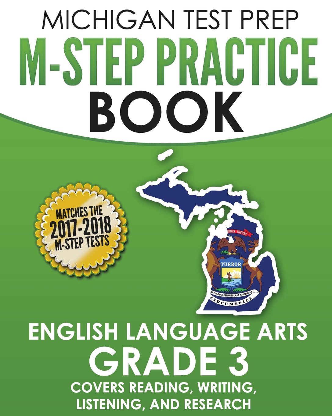 MICHIGAN TEST PREP M-STEP Practice Book English Language Arts Grade 3 ...