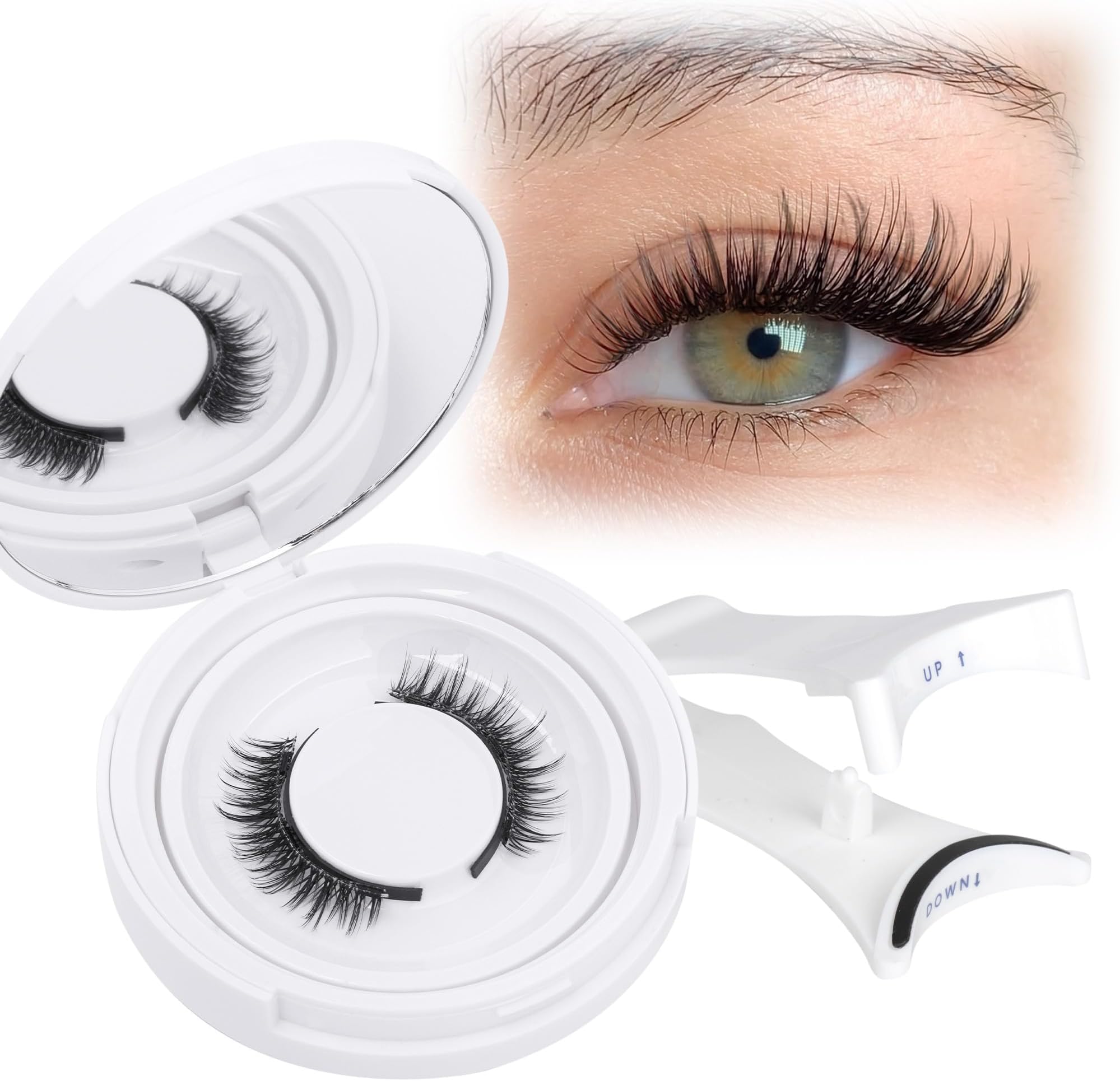 Amazon.com: HeyAlice Magnetic Eyelashes Reusable Magnetic Lashes with Applicator No Glue Needed ...