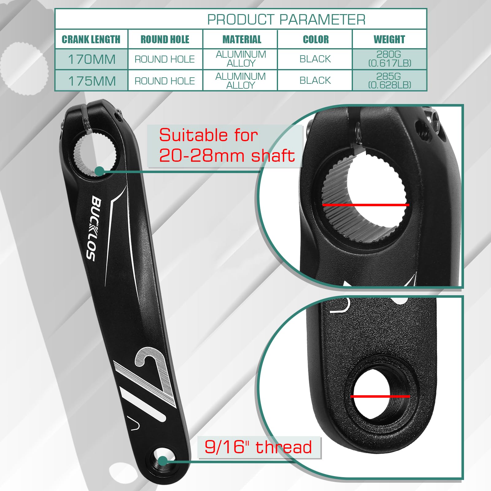 Snapklik.com : Ebike Mountain Bike Square/Diamond/Hollow Crank Arm ...