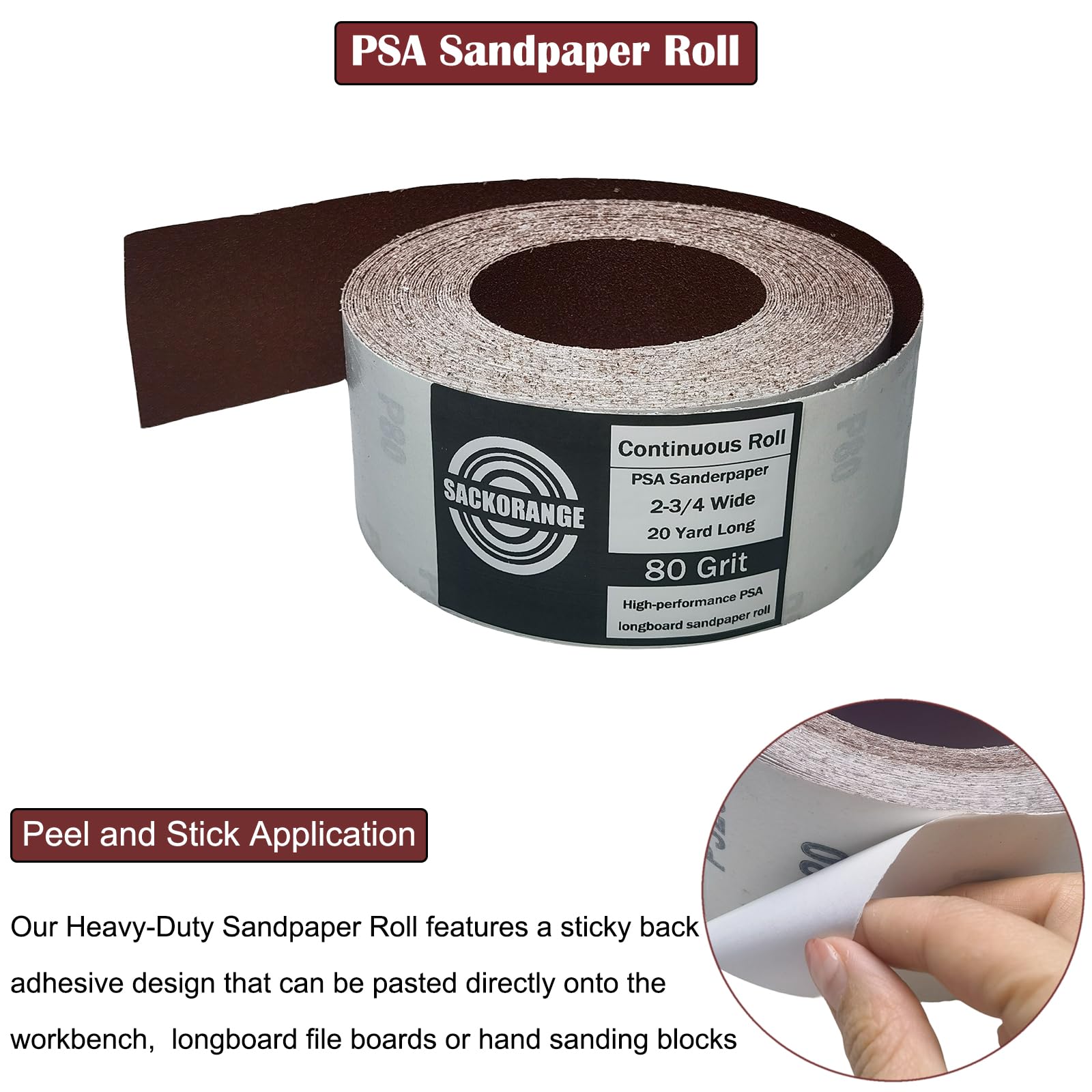 Hand Sander PSA Longboard Sandpaper FASTPLUS 2-3/4" By 20 Yard ...
