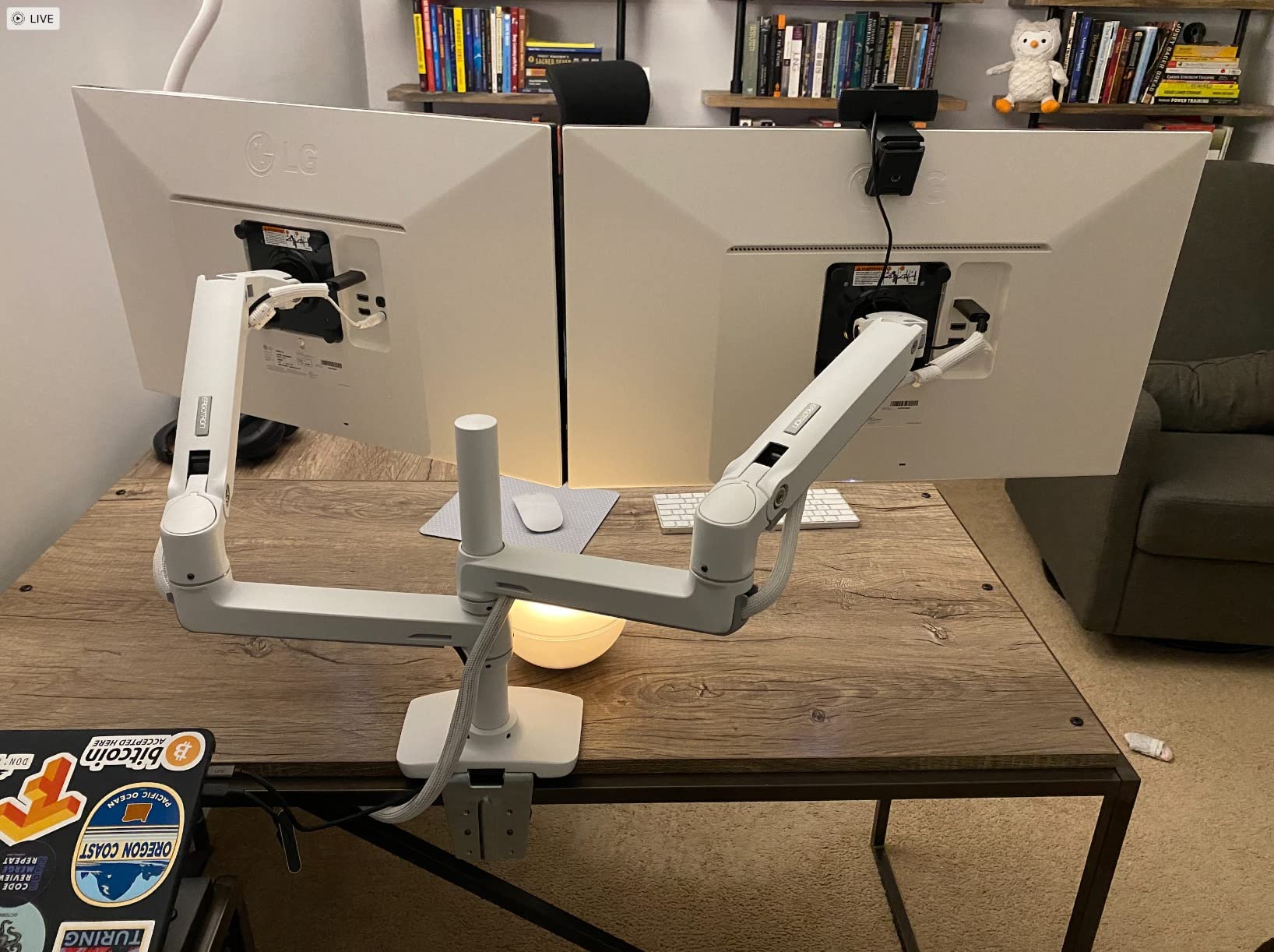 $39/mo - Finance Ergotron – LX Vertical Stacking Dual Monitor Arm, VESA ...