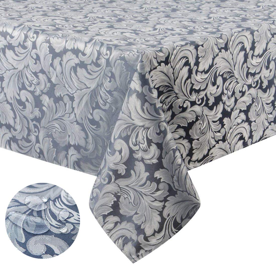 Amazon.com: Tektrum 70 X 70 inch Square Damask Jacquard Tablecloth ...