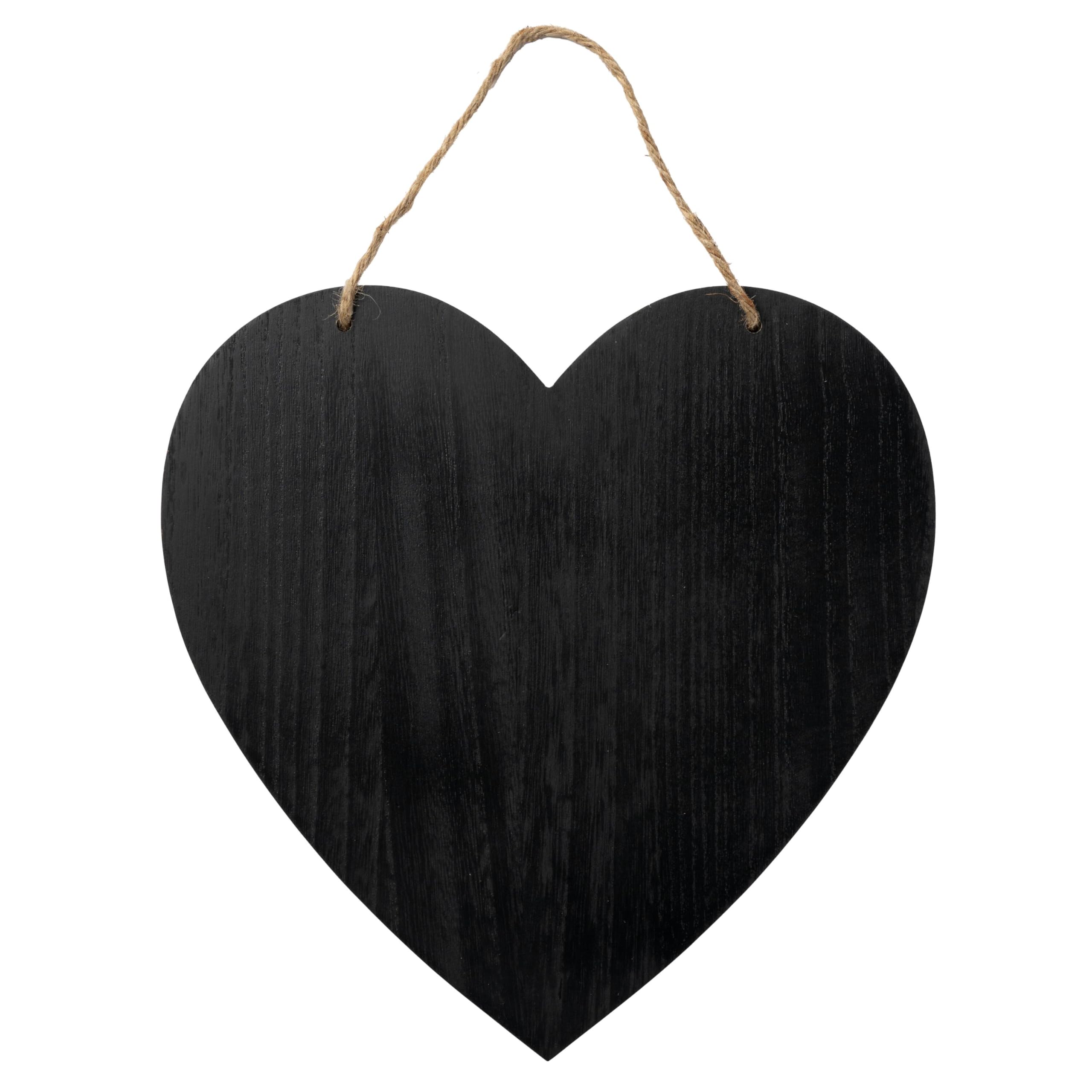 Amazon.com: Plaid, Unpainted Chalkboard Heart Plaque, for DIY Arts and ...