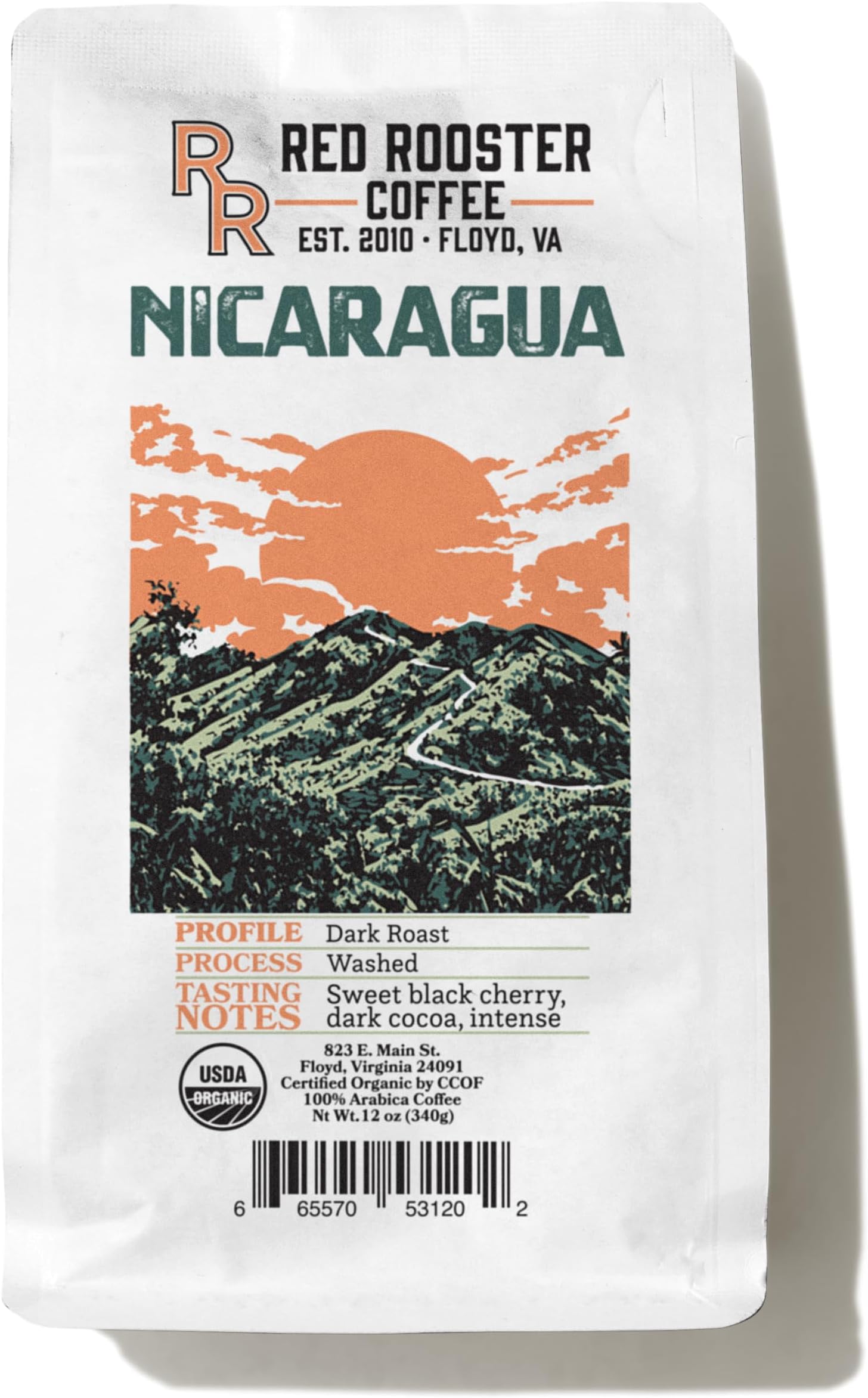 Amazon.com : Red Rooster Coffee Roaster, The Raven Dark Roast, 12oz ...