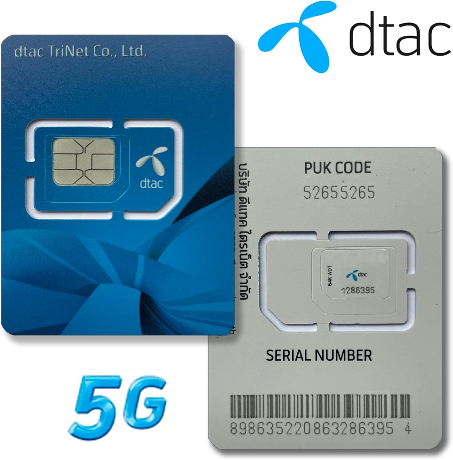 DTAC SIM local para Tailandia 30 GB a velocidad máxima Prepago – Yaxa ...