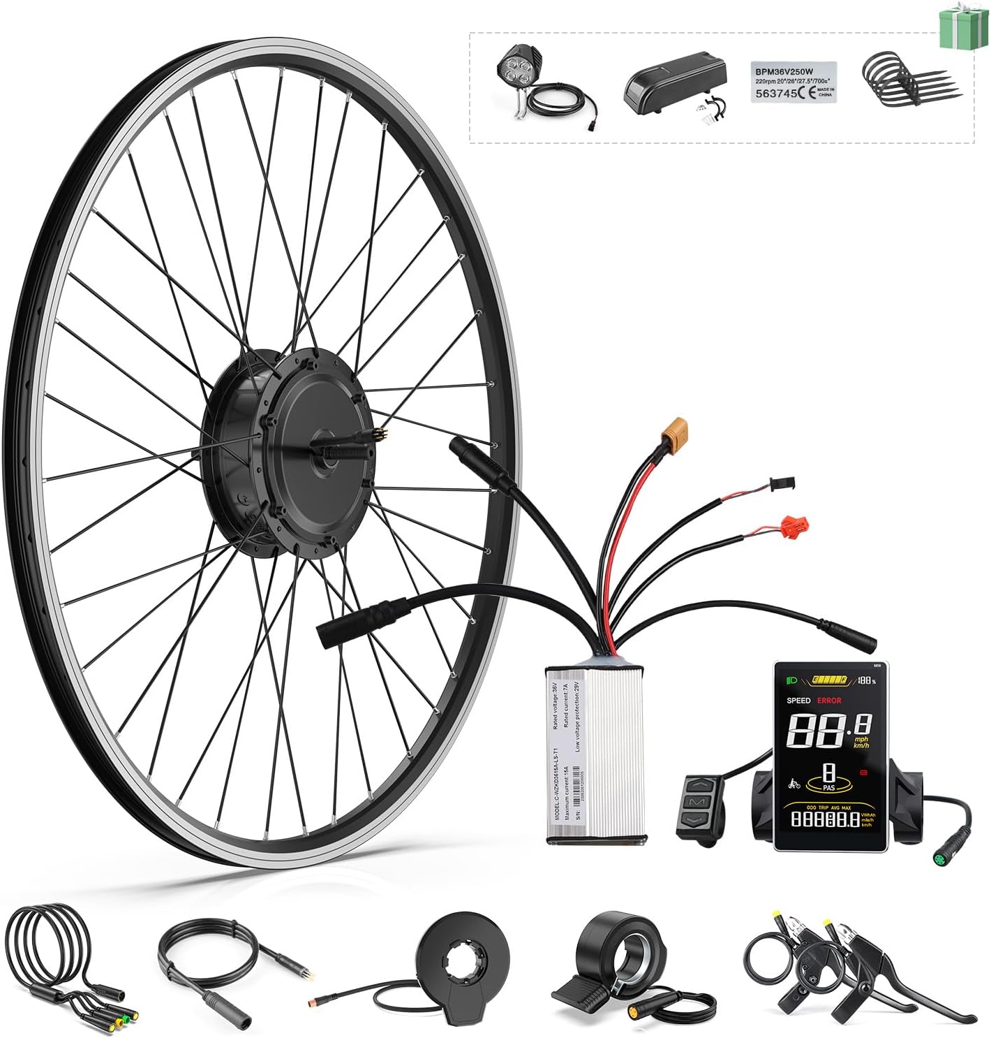 Amazon.com : BAFANG Ebike Conversion Kit,48V500W Front Hub Motor Kit ...