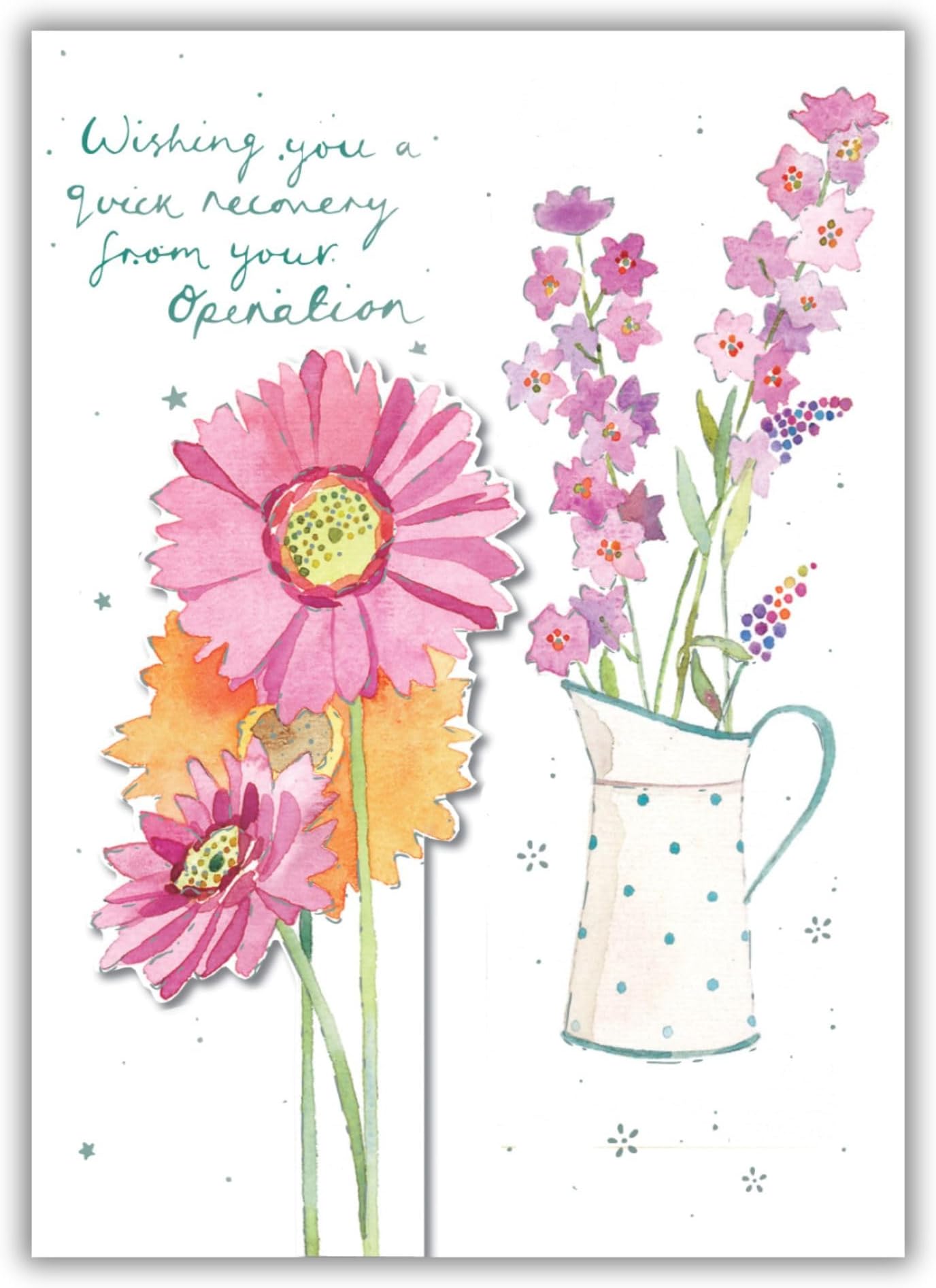 Nigel Quiney Female Get Well Card - Peonies with a Foil Finish - Eco ...