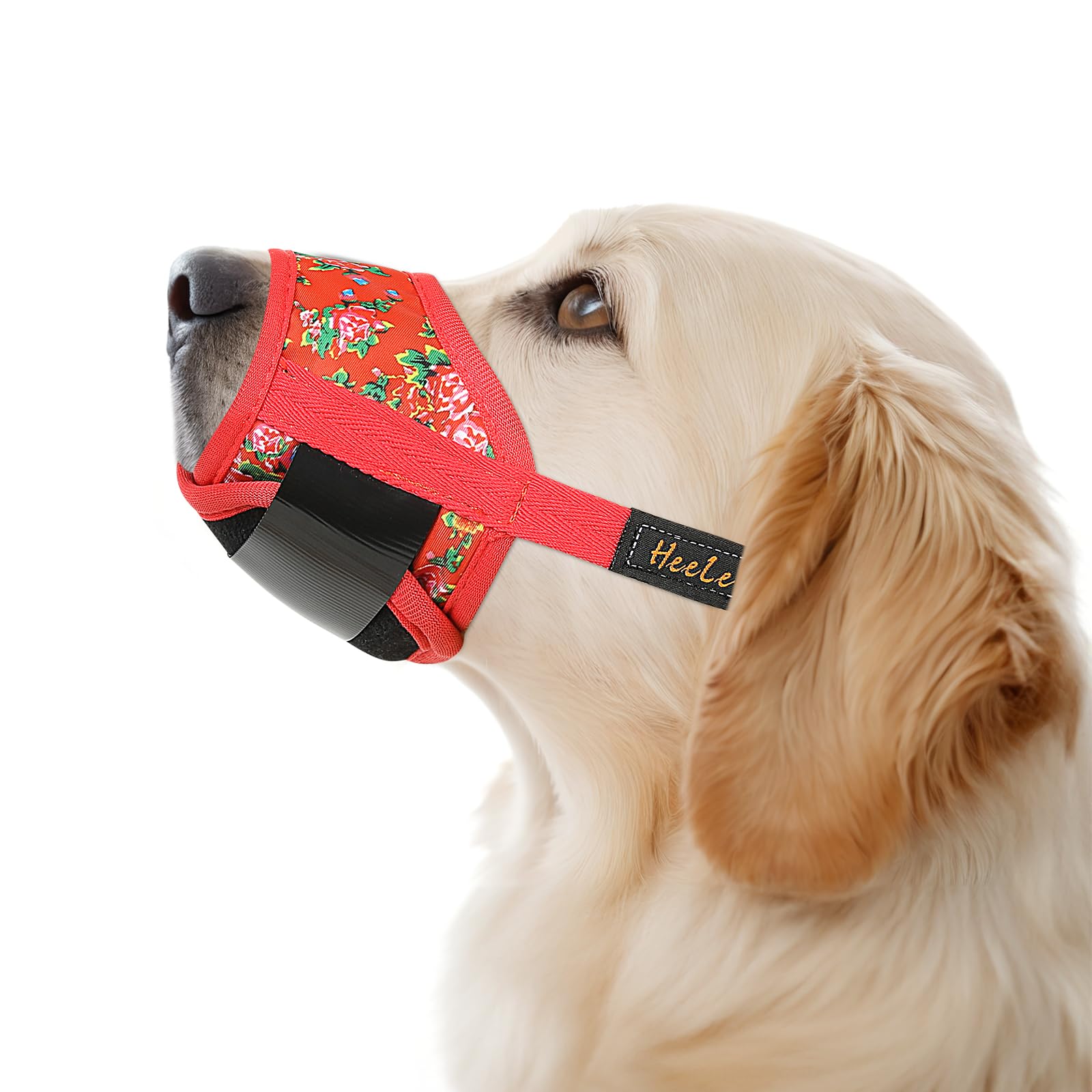 Amazon.com : HEELE Dog Muzzle,Soft Nylon Print Muzzle Air Mesh ...