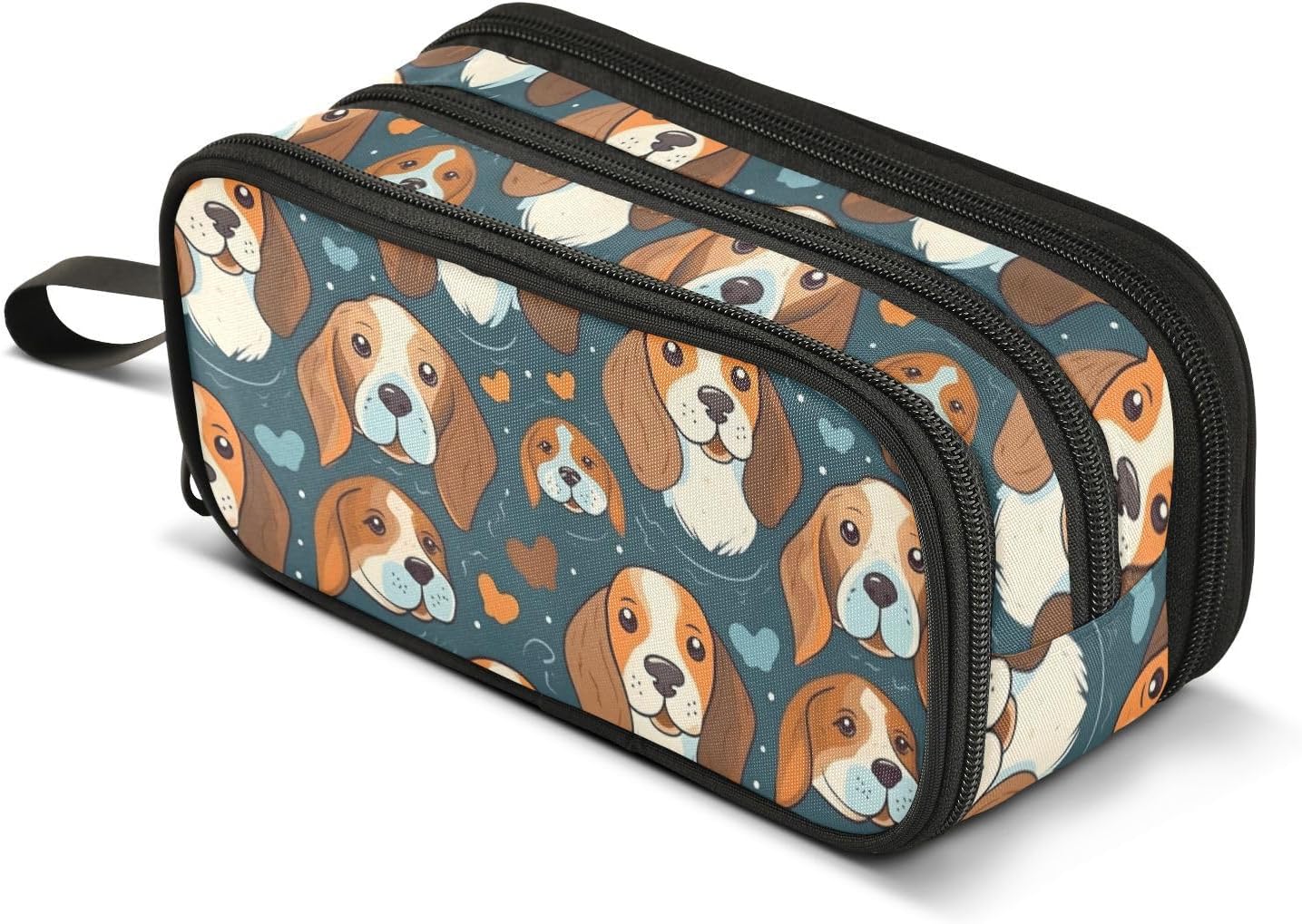 Amazon.com: Cute Beagle Dog Pencil Case Box Boys Girls Large Pencil ...
