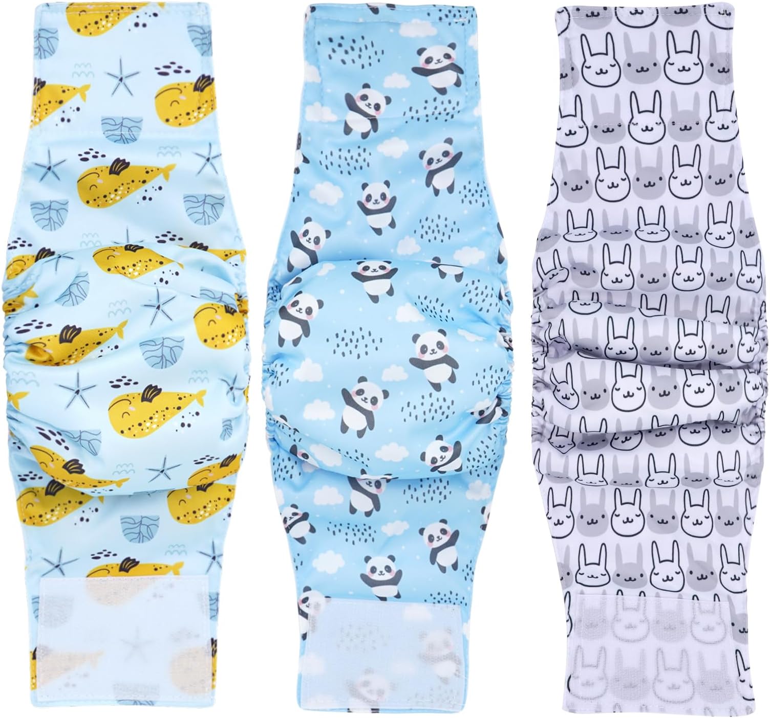 Amazon.com : Sandacare Dog Diapers Male, Washable Dog Belly Bands Dogs ...