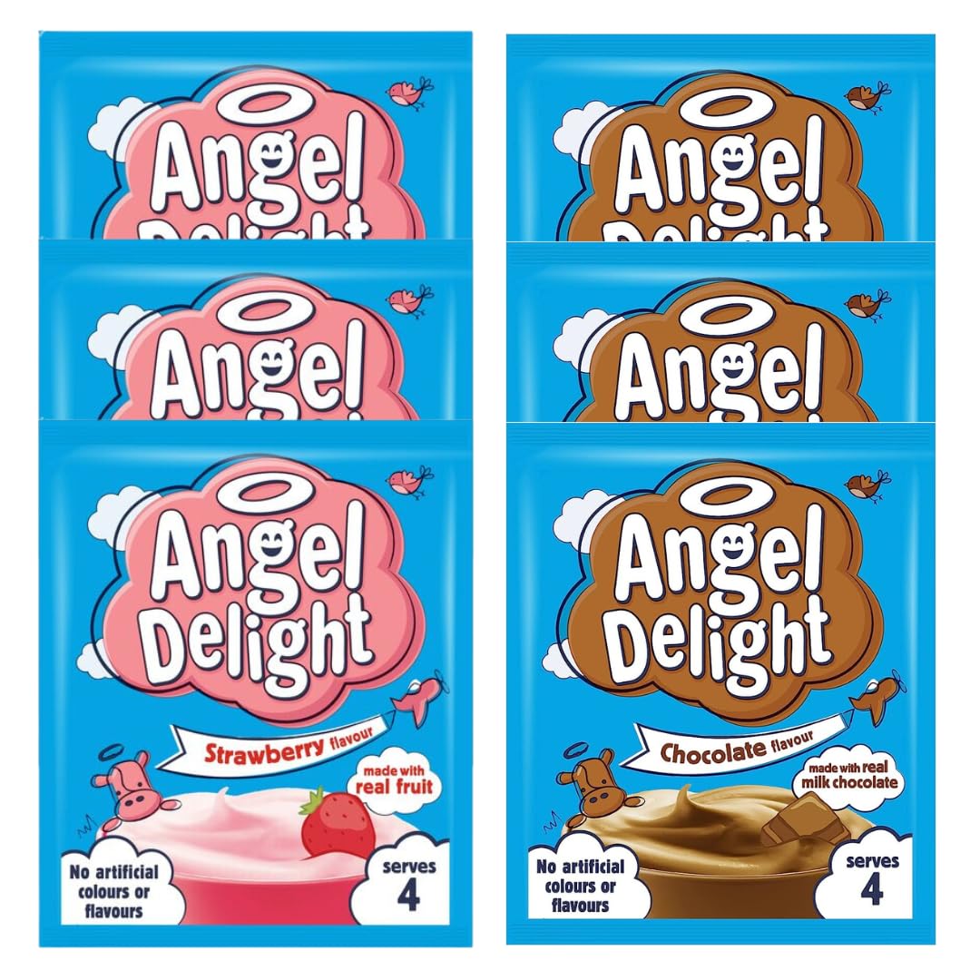 Dessert Mix Bundle with Angel Delight Strawberry 59g x3 Pack and ...