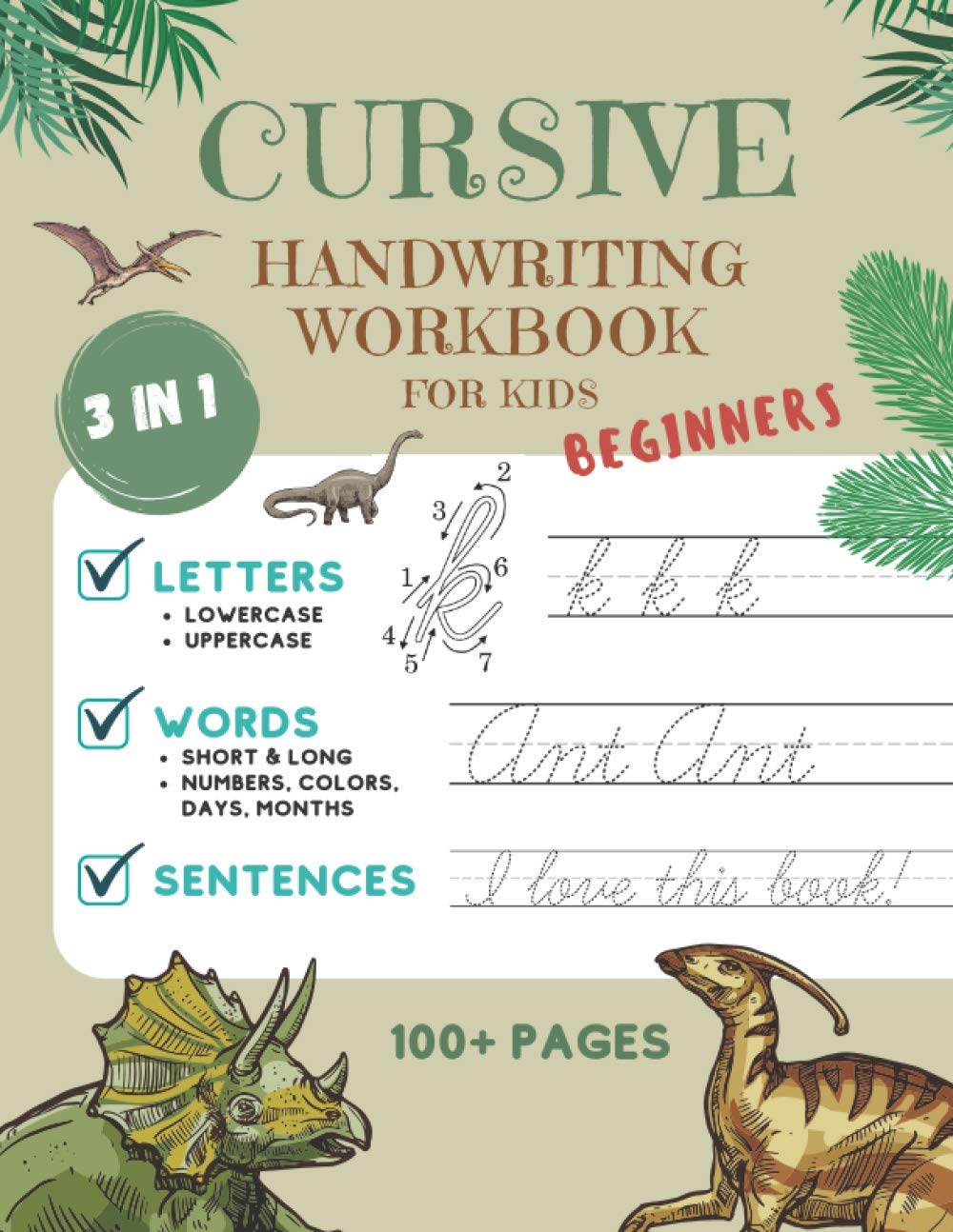Buy Cursive Handwriting Workbook For Kids Beginners: Cursive ...