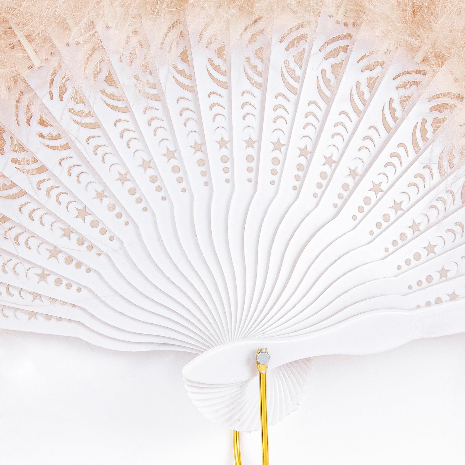 Snapklik.com : Marabou Feather Fan 20s Vintage Folding Fan Flapper Hand ...