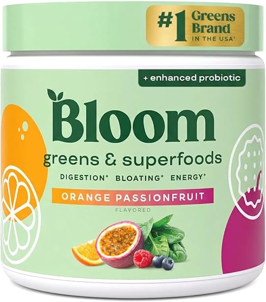 Amazon.com: Bloom Nutrition Superfood Greens Powder, Digestive Enzymes ...