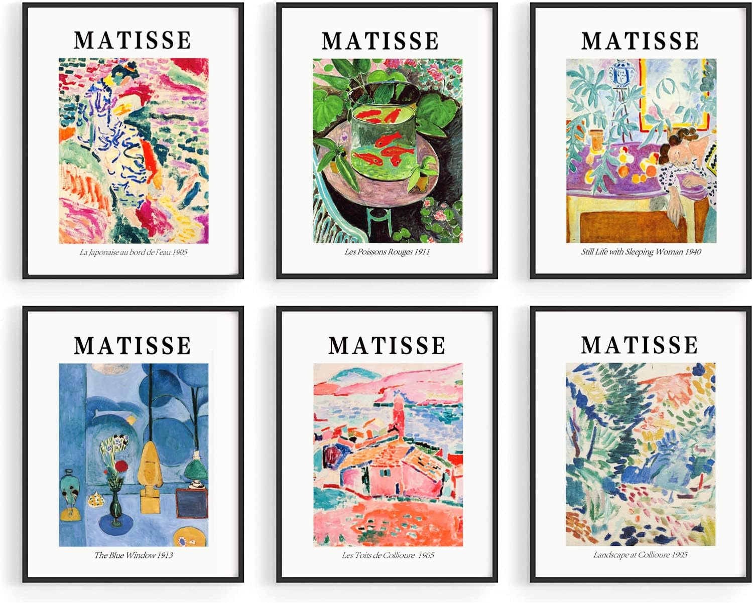 Amazon.com: XBYGIMI Matisse Wall Art Prints, Exhibition Wall Art ...