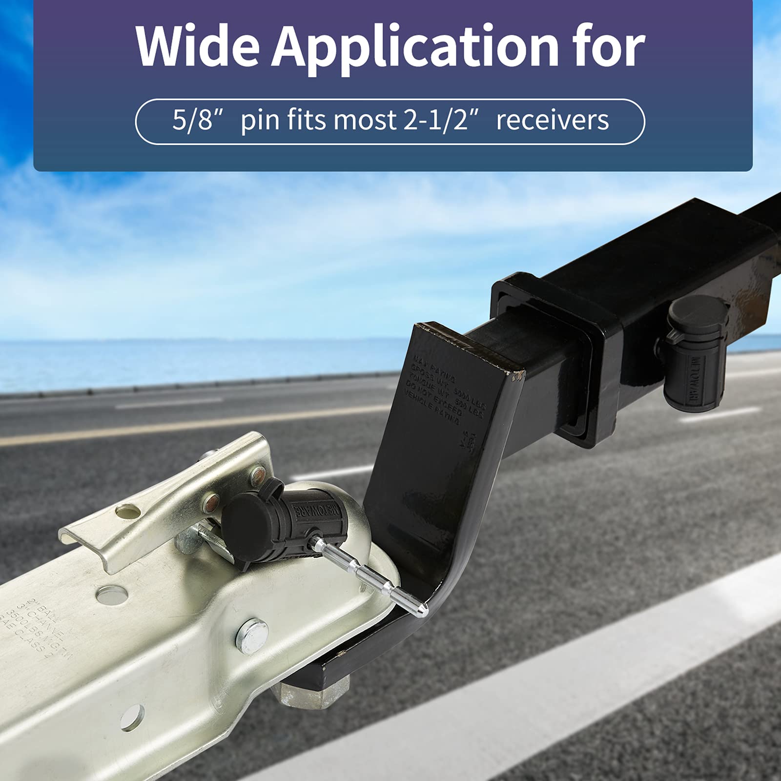 Snapklik.com : Trailer Hitch Lock& Coupler Lock Kit, Swivel Head Hitch ...