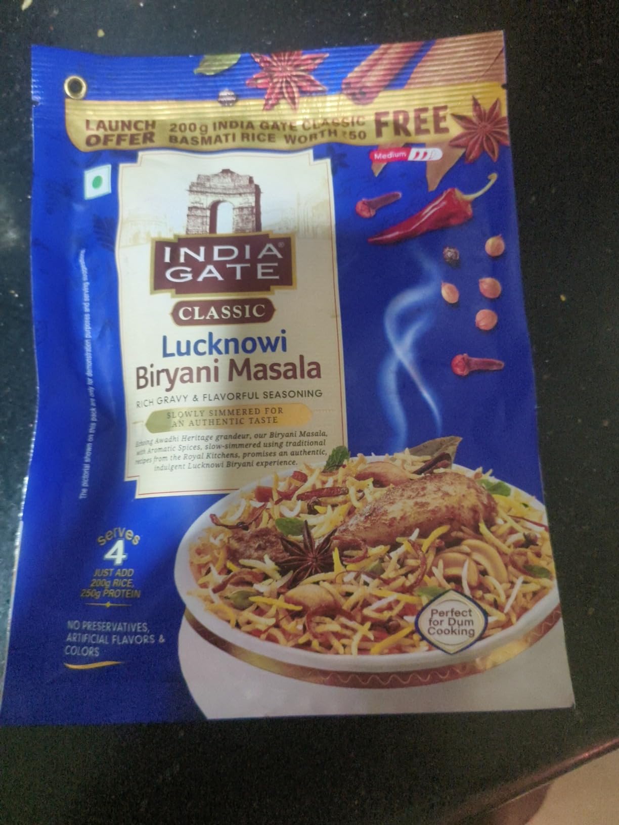 India Gate Hyderabadi Classic Biryani Masala 120 gram. : Amazon.in ...