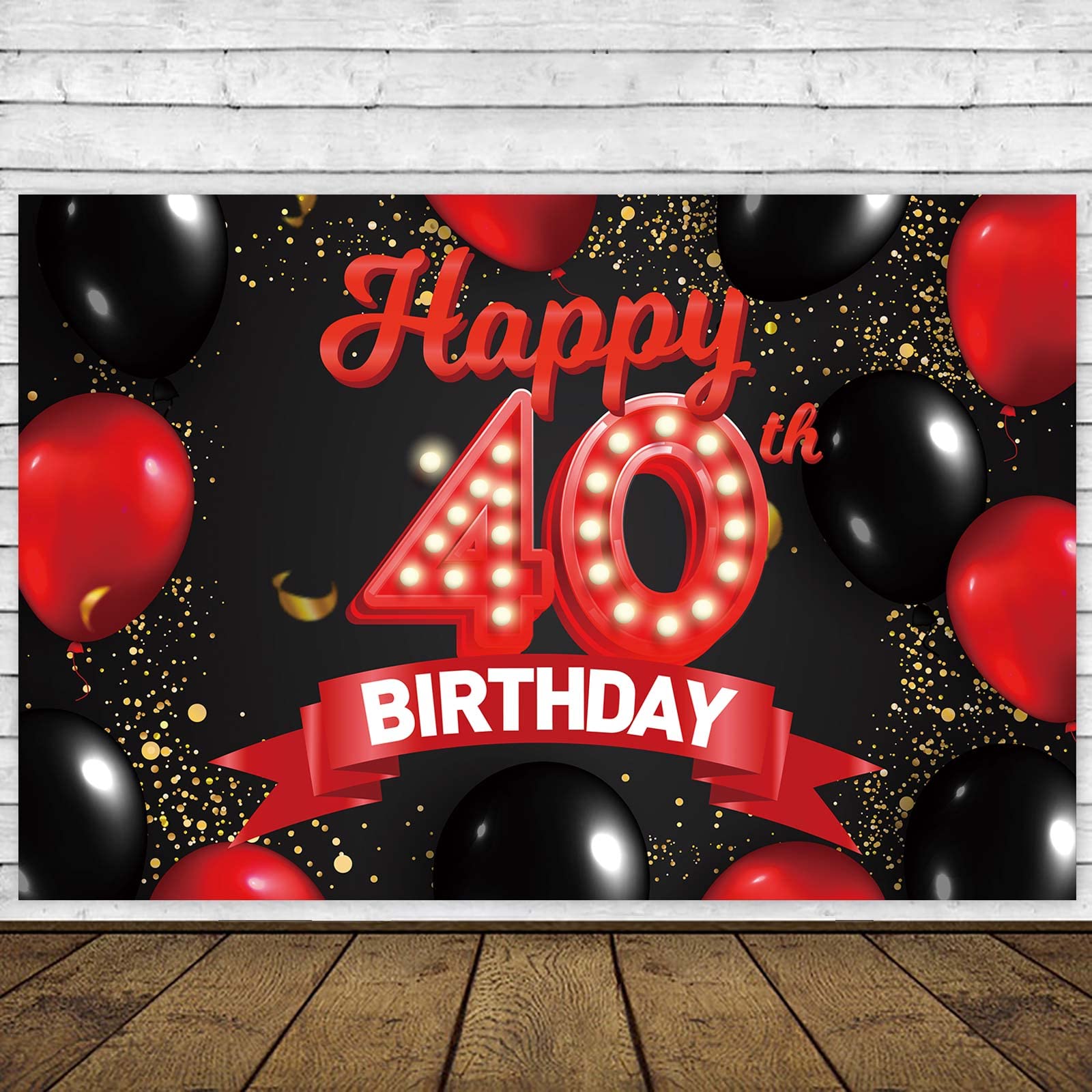 Red And Black 40th Birthday Invitations 40th Birthday Bond Party