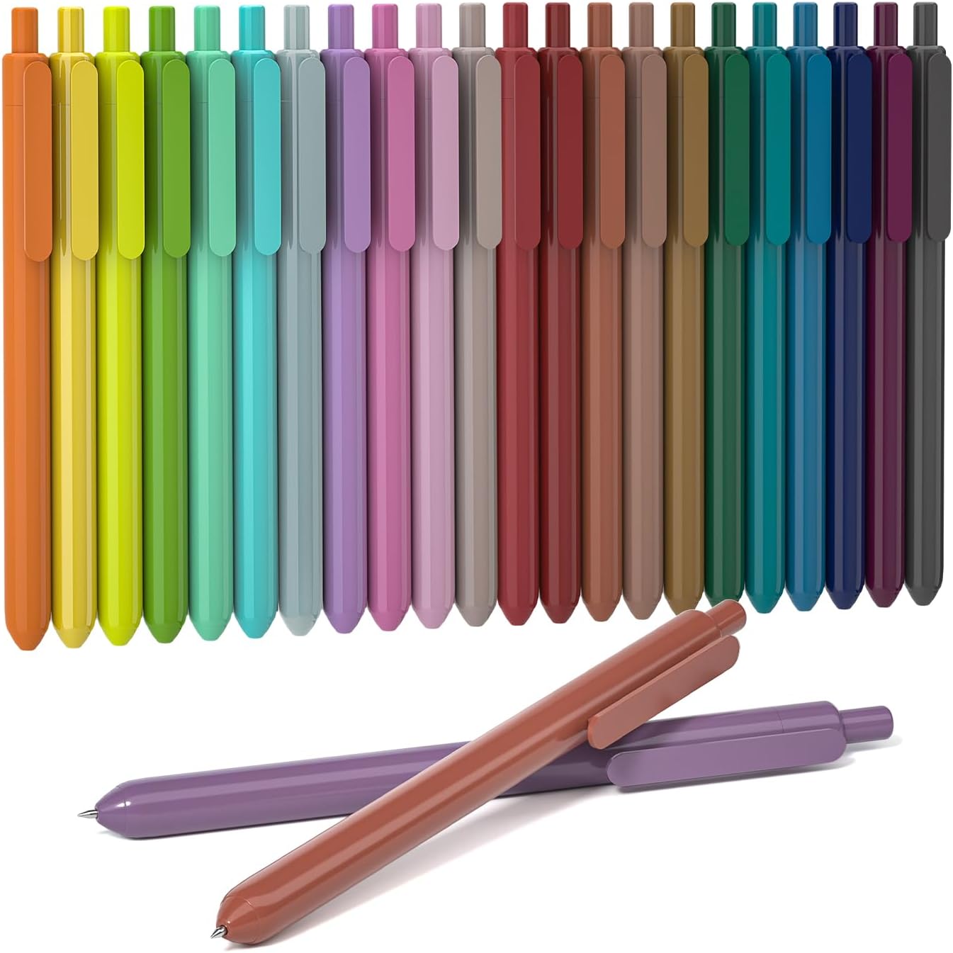 Amazon.com: Shuttle Art Colored Retractable Gel Pens, 22 Unique Vintage ...