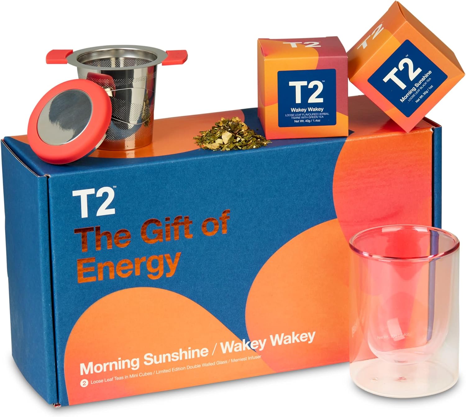 T2 Tea The Gift of Energy Wellness Pack, Tea and Teaware Giftpack, 2 ...