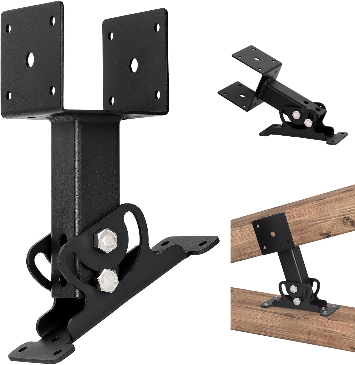 Amazon.com: Chooglkj 3PCS Roof Riser Brackets Kit, Heavy Duty Pergola ...