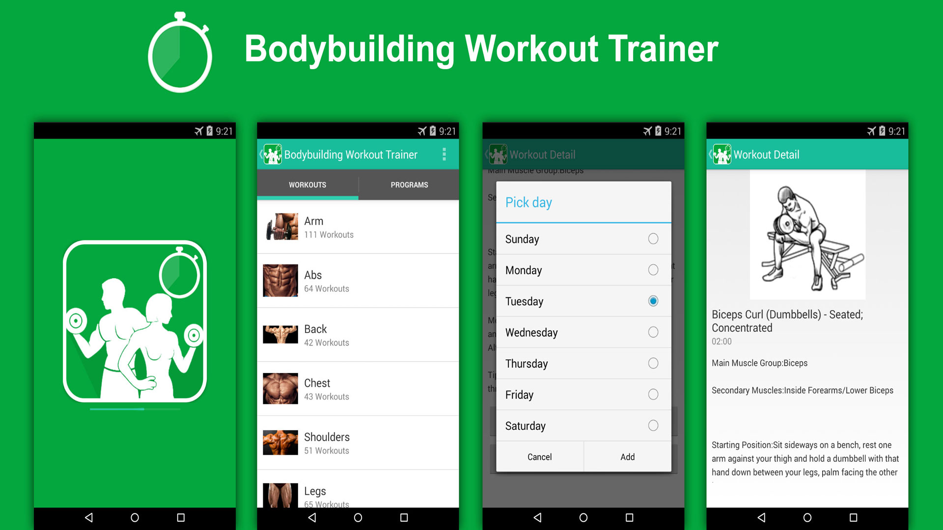 Bodybuilding Fitness Trainer - App on Amazon Appstore