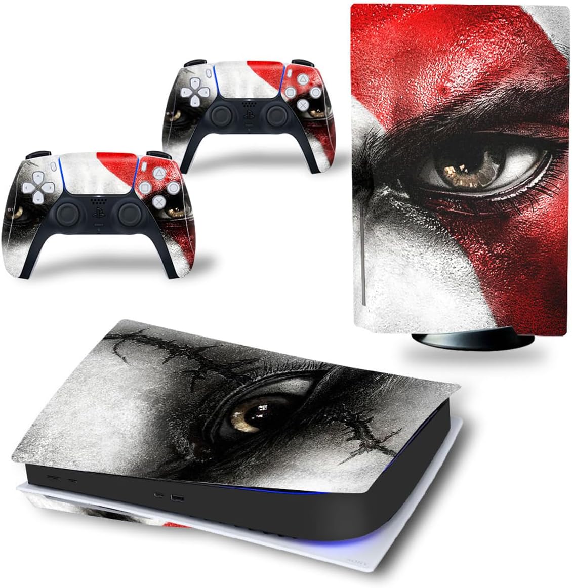 Amazon.com: Vinyl Skin Sticker Decal Cover for PS5 Disc Edition, Eye ...