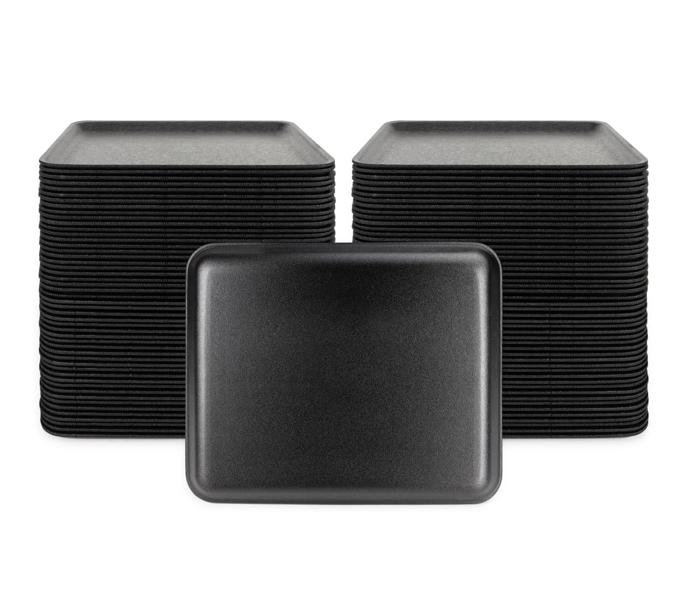 Snapklik.com : Hygloss Black Foam Trays 9 X 11-Inch - Pack Of 125 ...