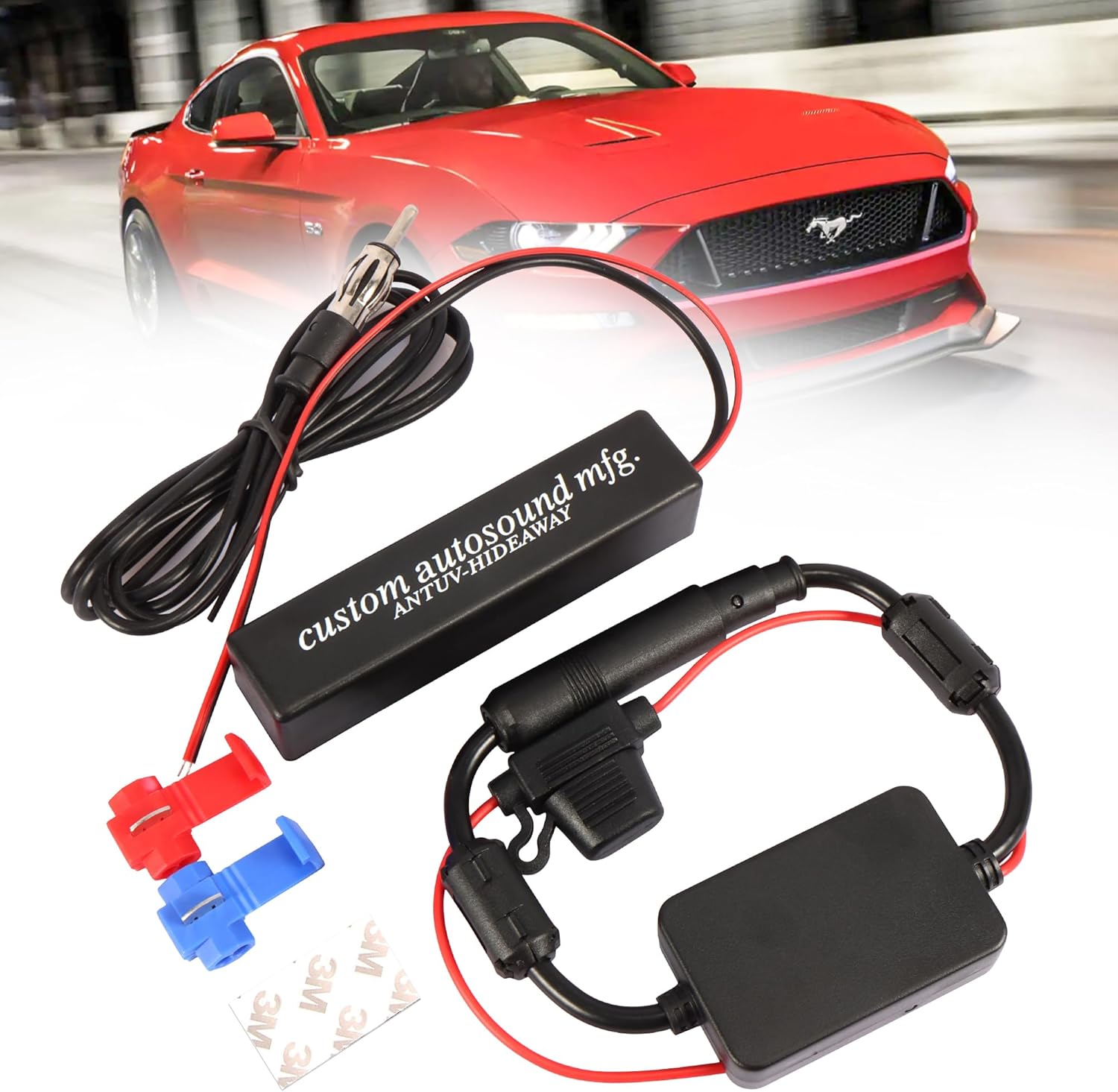 Amazon.com: BASIKER 12V Universal Car Antenna Booster, Stereo AM FM ...