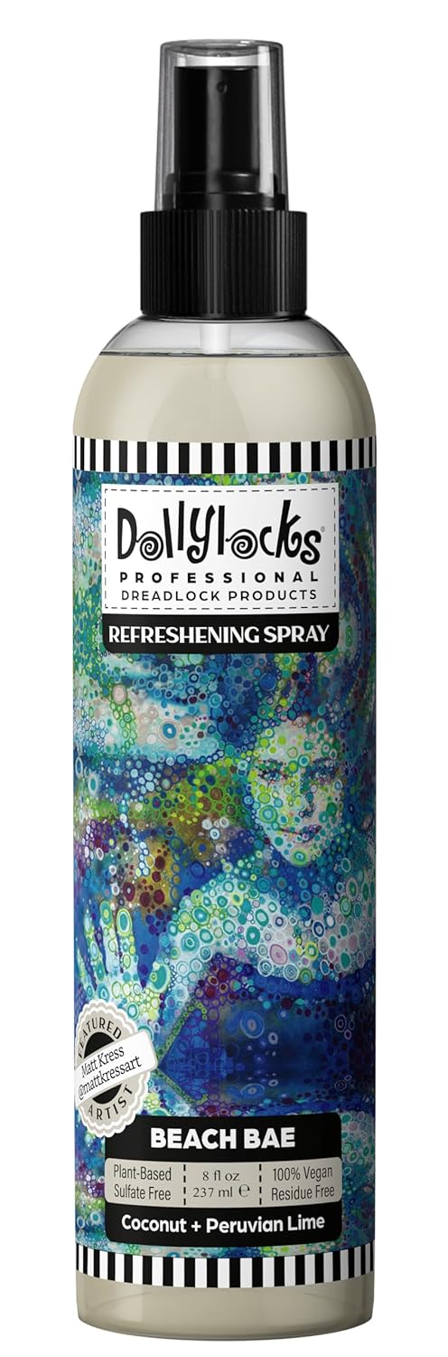 Amazon.com : Dollylocks Dreadlock Refreshening Spray for Locs - Beach ...