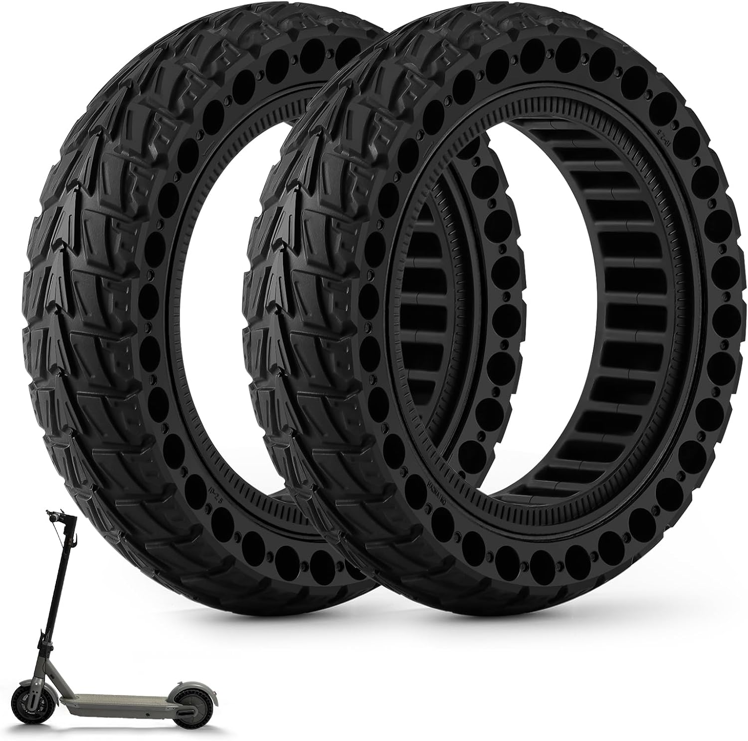 Amazon.com: HAONAIMO E Scooter Tires,10 Inches x 2.5 Solid Tires,10 Inches Solid Replacement ...