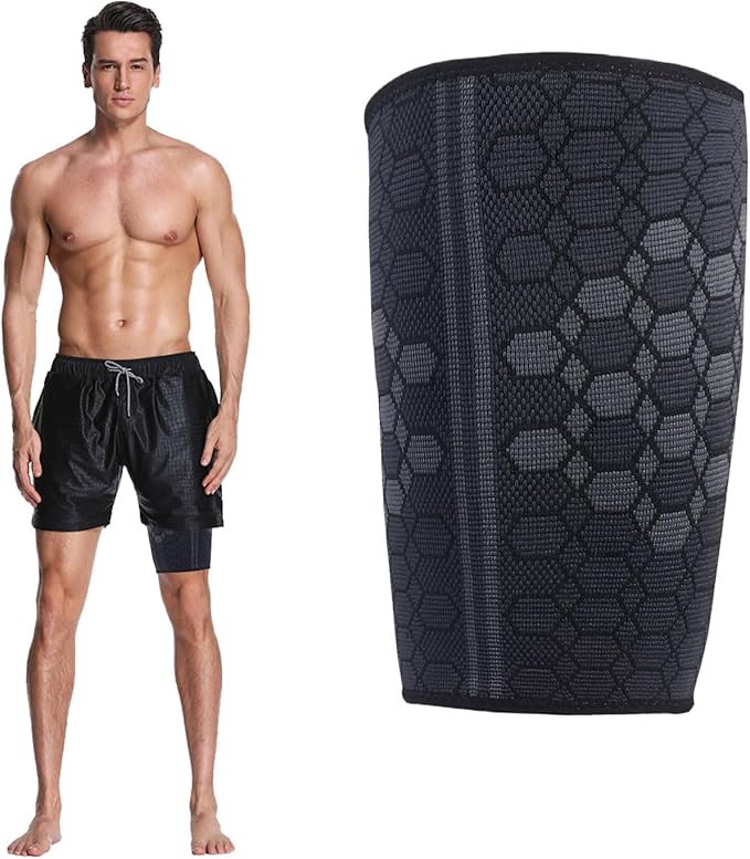 Hamstring Compression Sleeve,1 Pcs Thigh Compression Sleeve,Adjustable ...