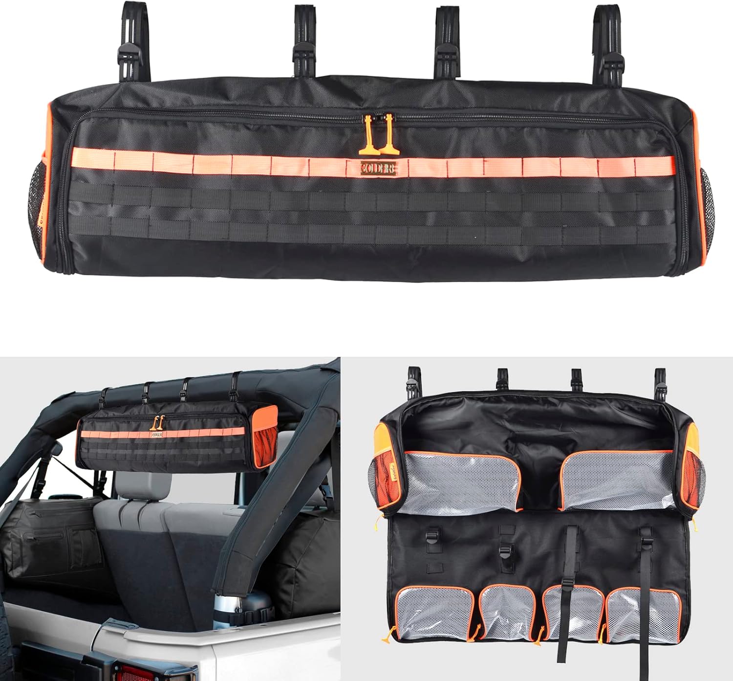 Amazon.com: FHV UTV Storage Accessories,UTV Roll Bar Storage Bag Tool ...