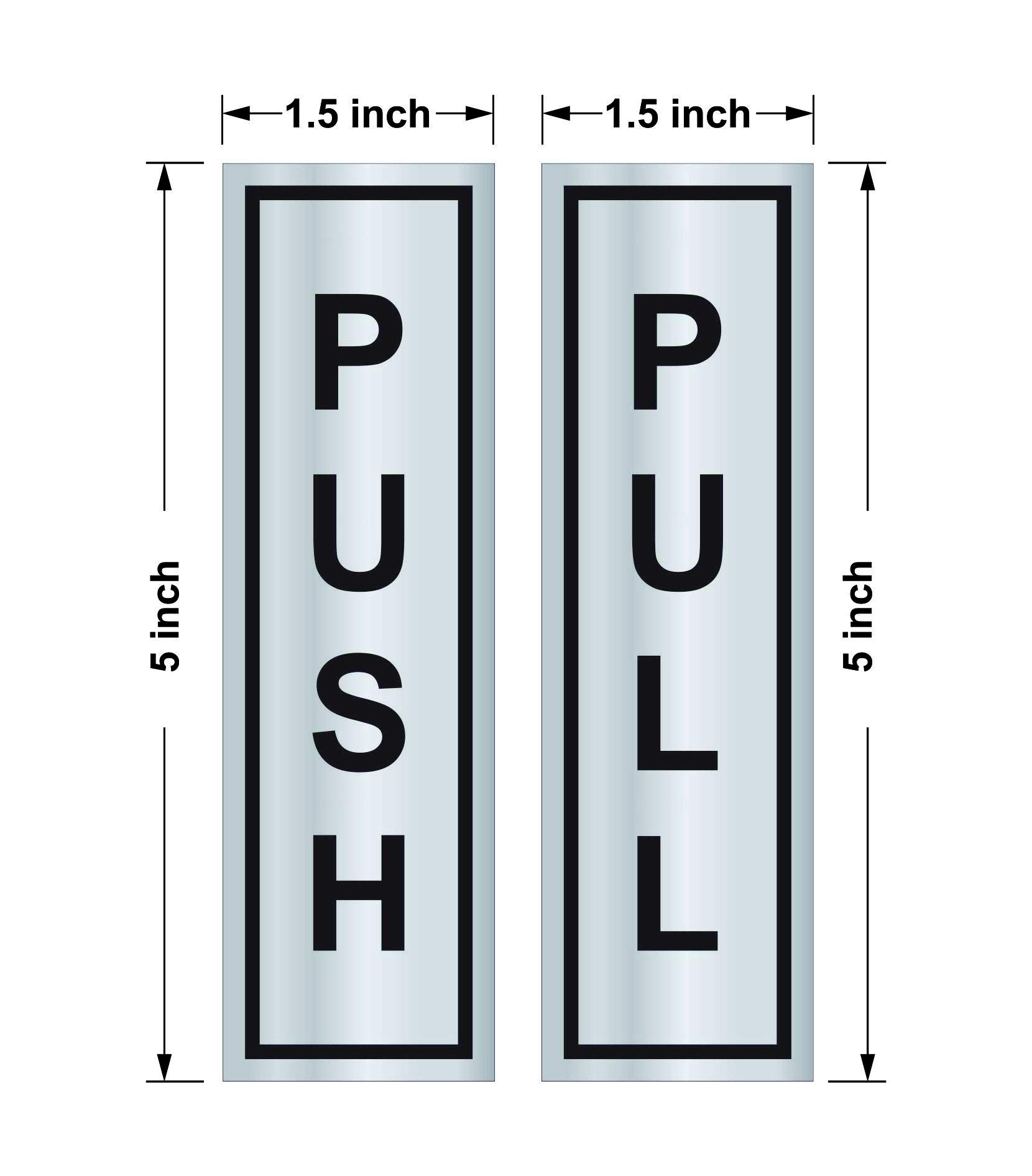 Buy SVELASER PVC Push Pull Door Signage Board Combo Sign for Home ...