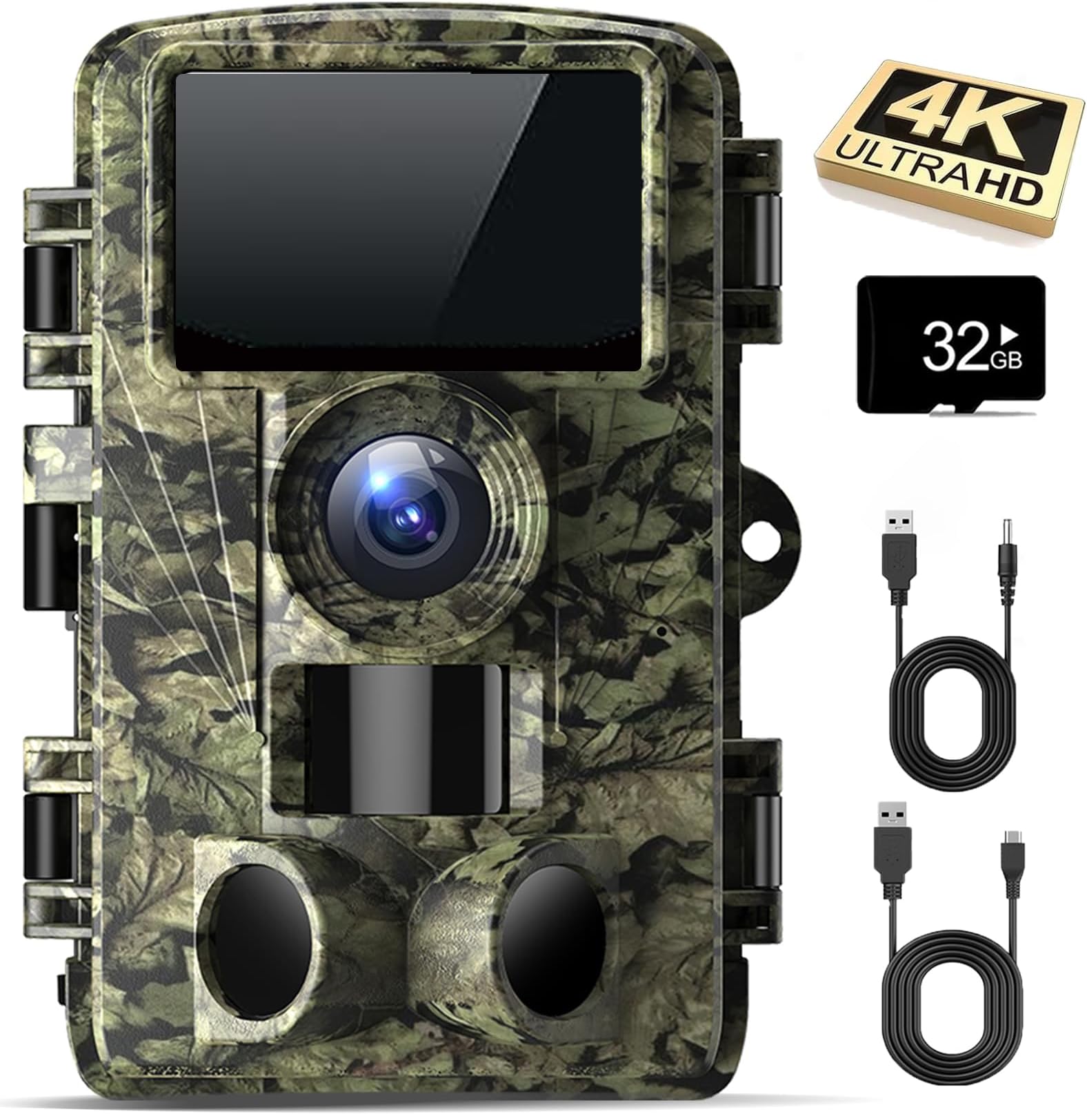 Amazon.com: WOSODA Trail Cameras 2 Pack 24MP 1080P HD, Waterproof Game ...