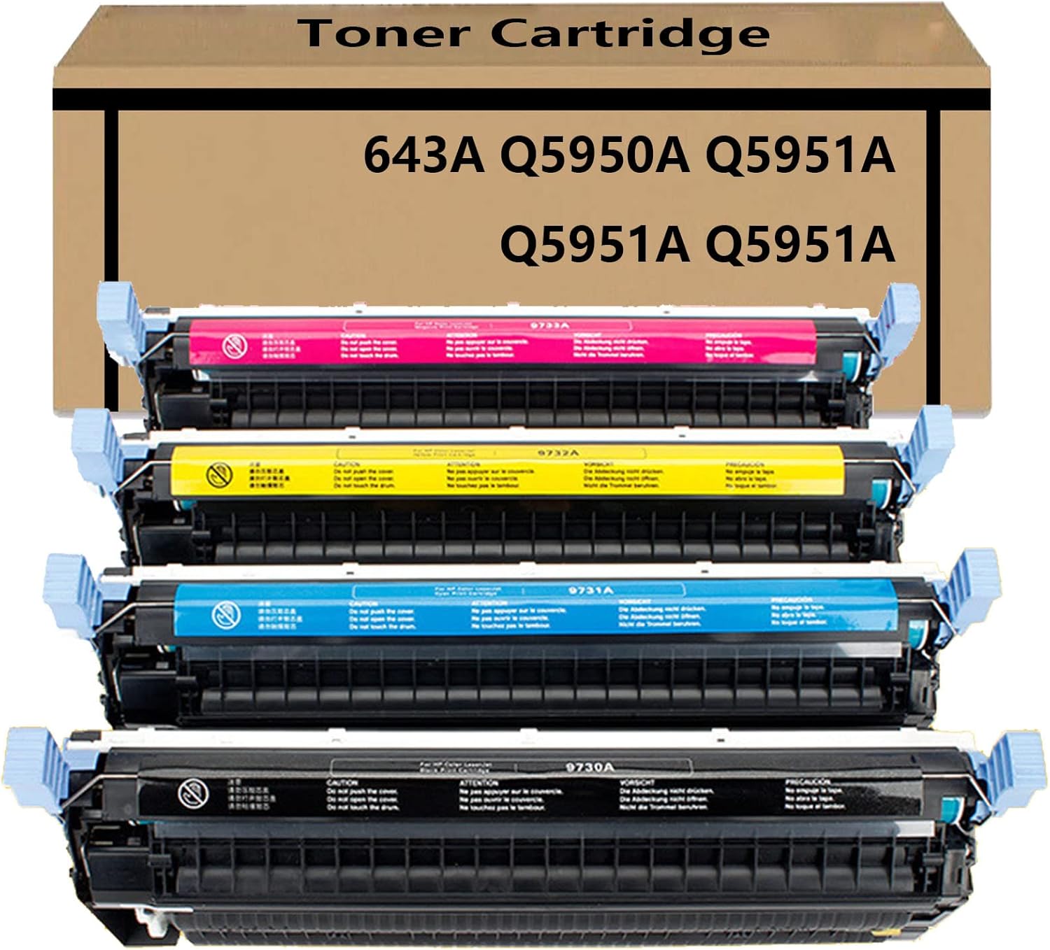 Amazon.com: Yfmykj for Hp 643A Q5950A Q5951A Q5951A Q5951A Toner ...