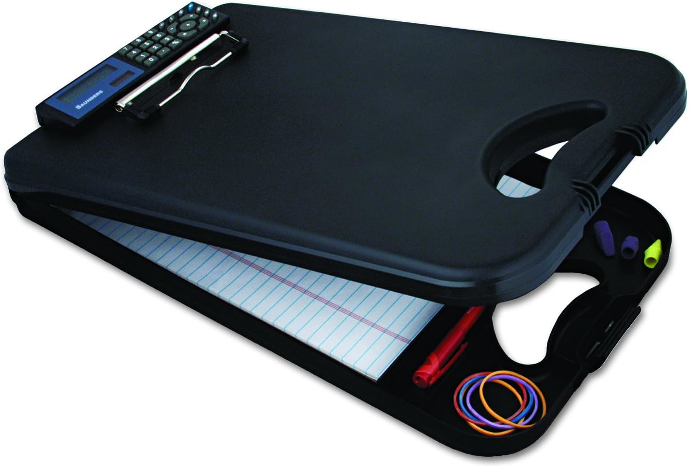 Saunders Desk Mate II Plastic Storage Clipboard with Calculator, Letter ...